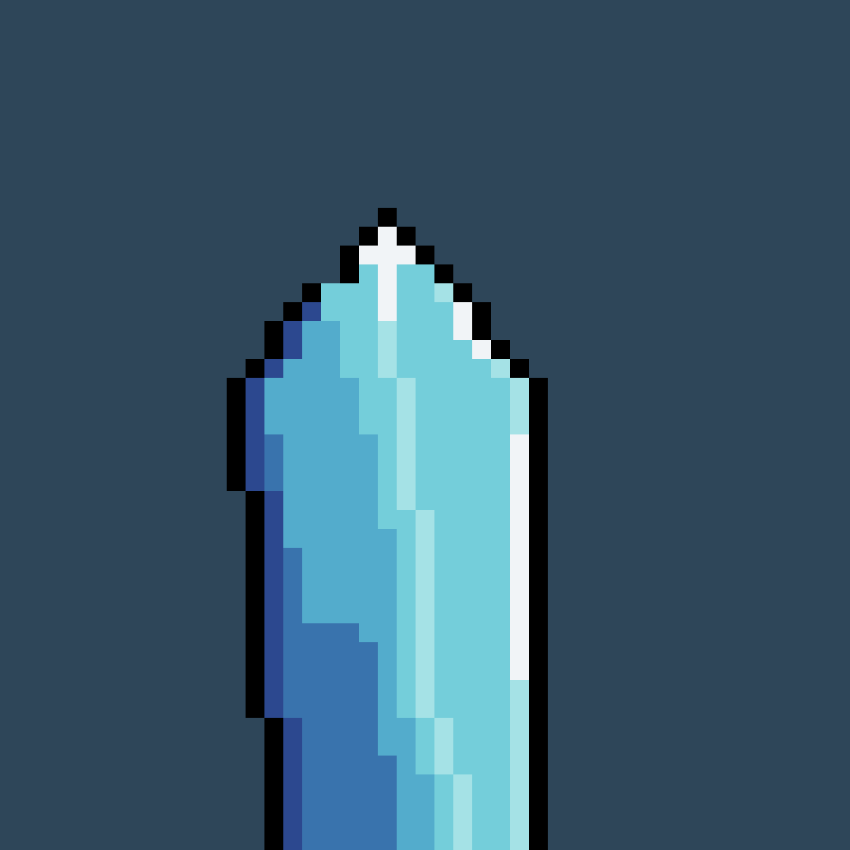 Pixilart - Blue Crystal by DthemanPixels
