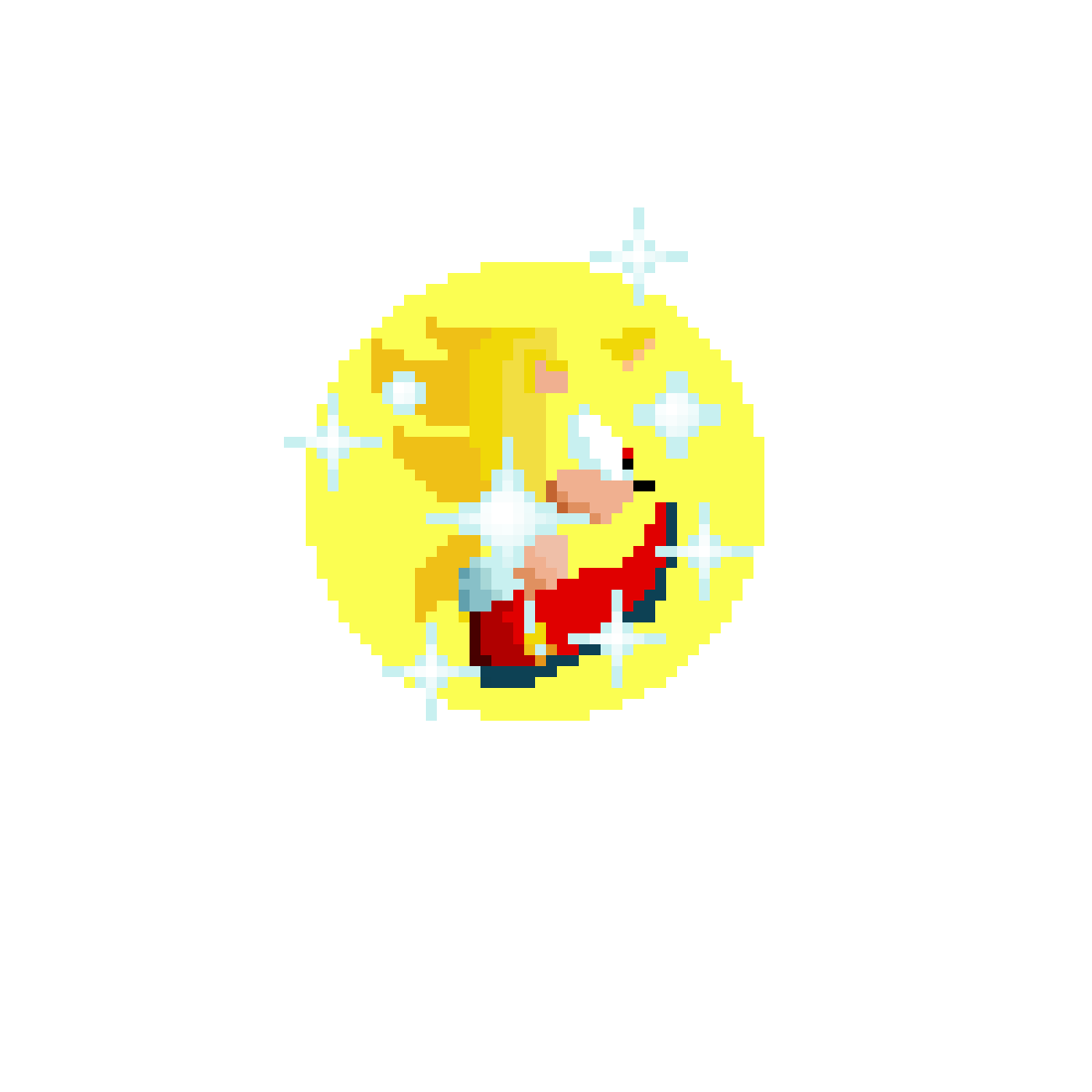 Pixilart - Super Sonic Jump Ball by SpeedyAnimator