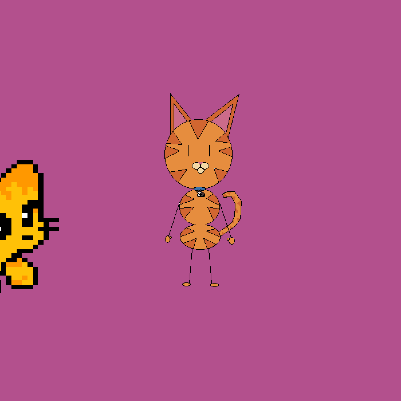 Pixilart - cat jump over cat by silverypupply