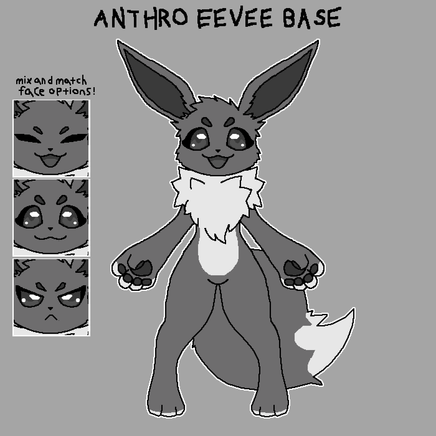 Editing anthro eevee base (FINALLY DONE) - Free online pixel art ...