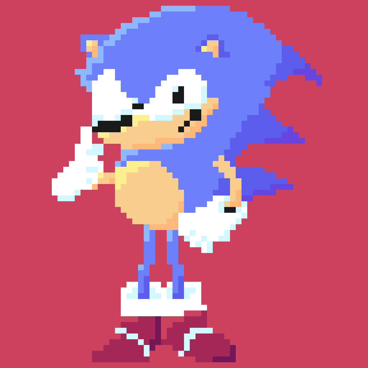 Pixilart - basic sonic by Sats-up