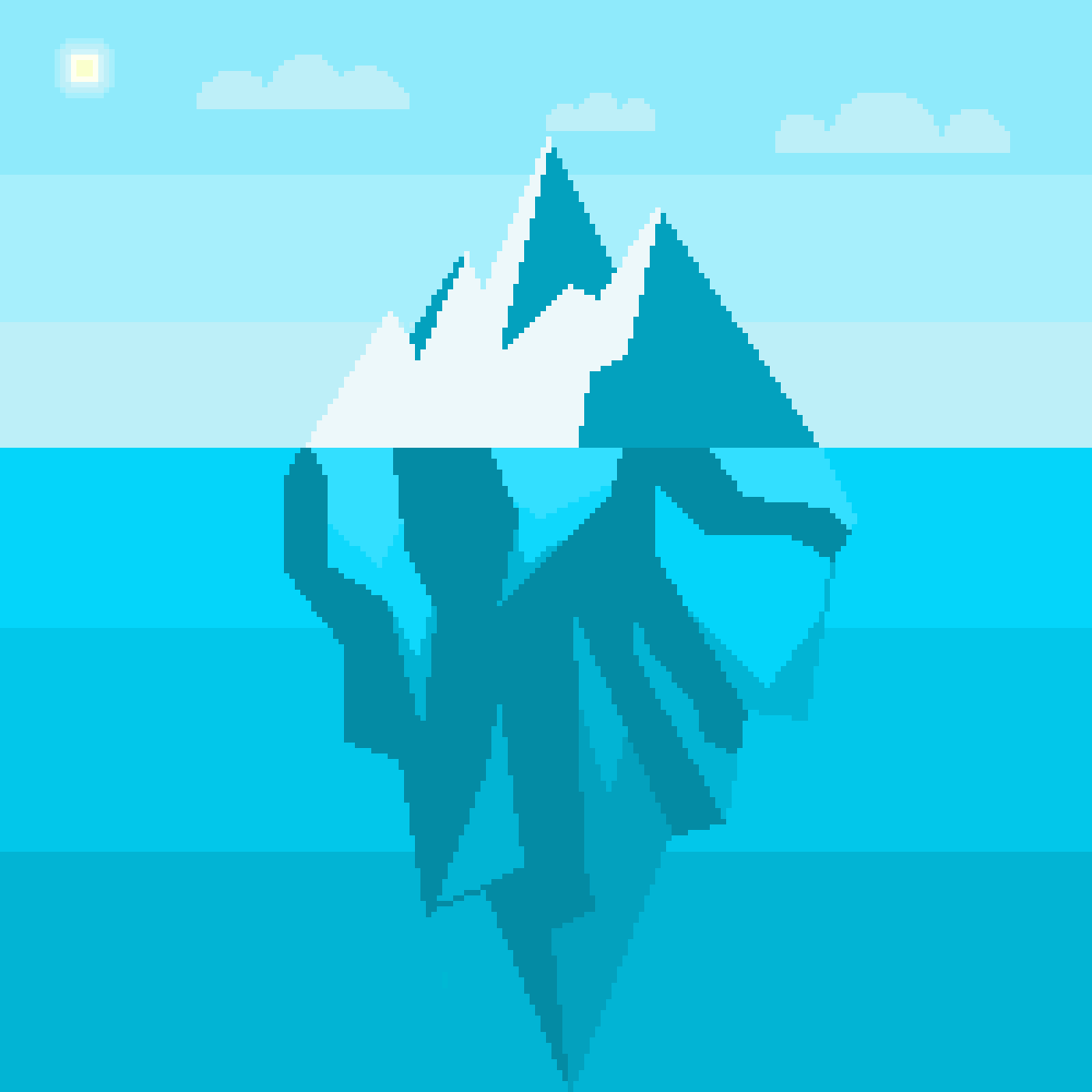 Pixilart - Iceberg by Massune