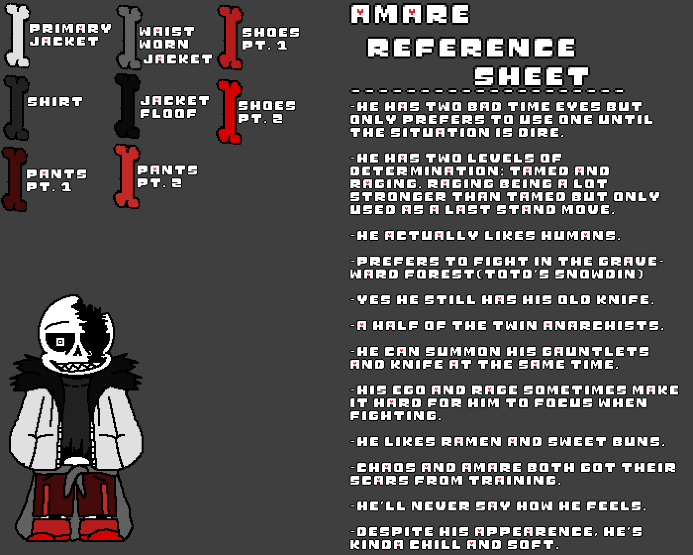 Pixilart - AMARE REFERENCE SHEET by DanDanArso