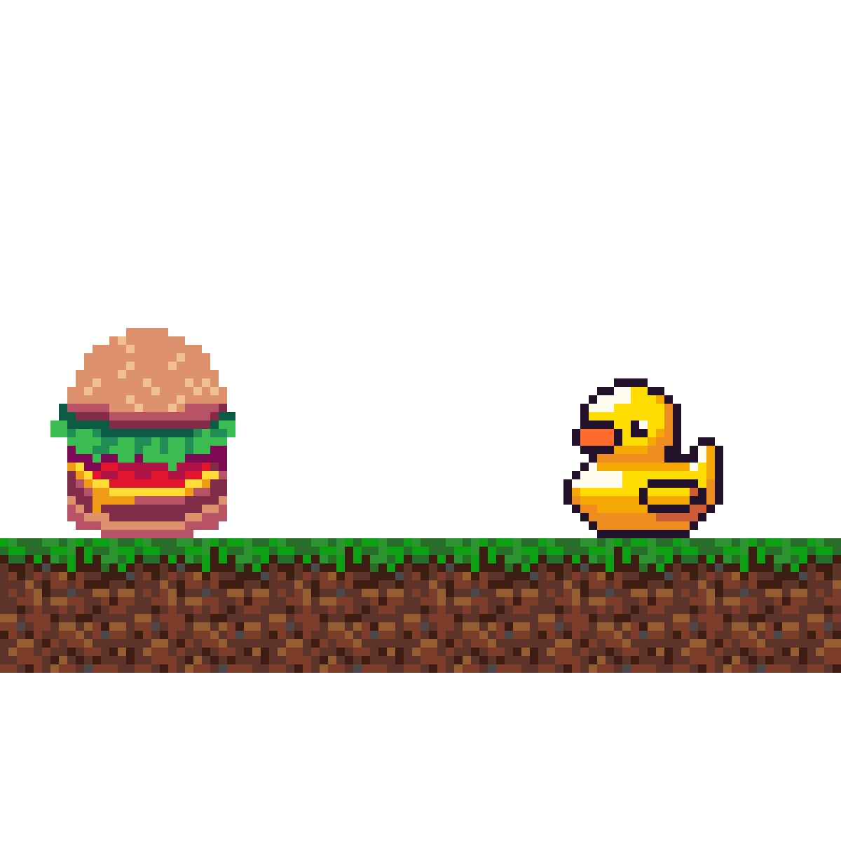 Pixilart - duck eating burger by luffyoioioi