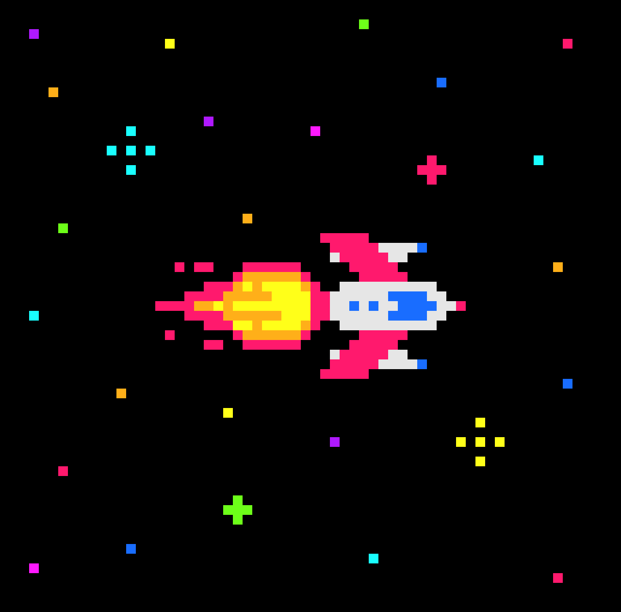 Pixilart - Arcade game rocket ship by RetroNova