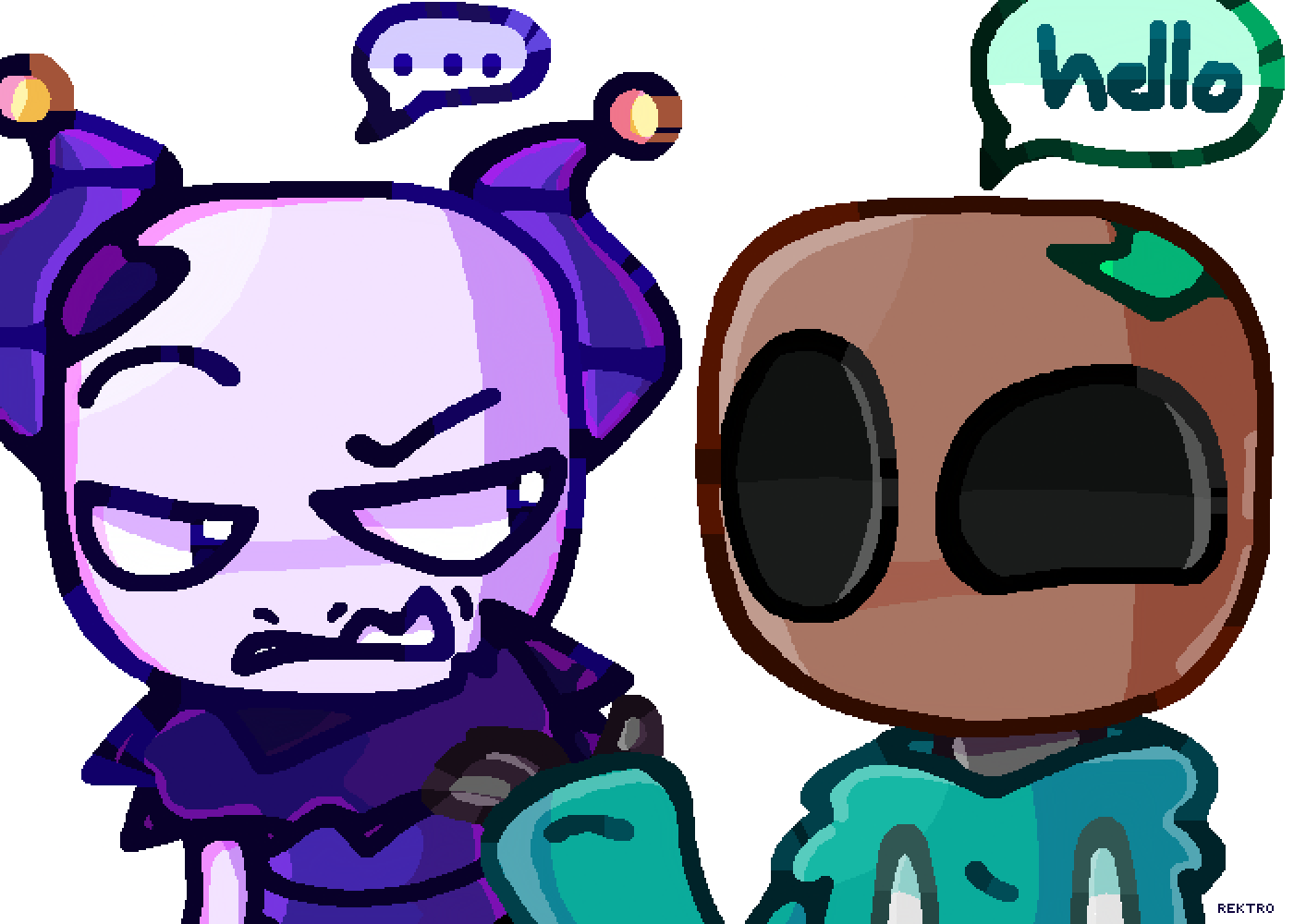 Pixilart - New vs old style by Rektro