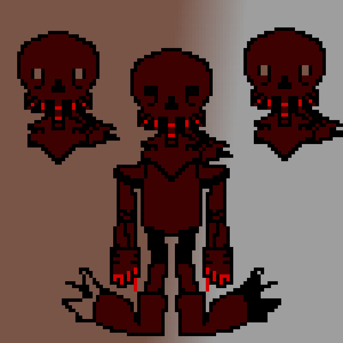 Pixilart - Horror Swap Sans my take by GreyScaleheck