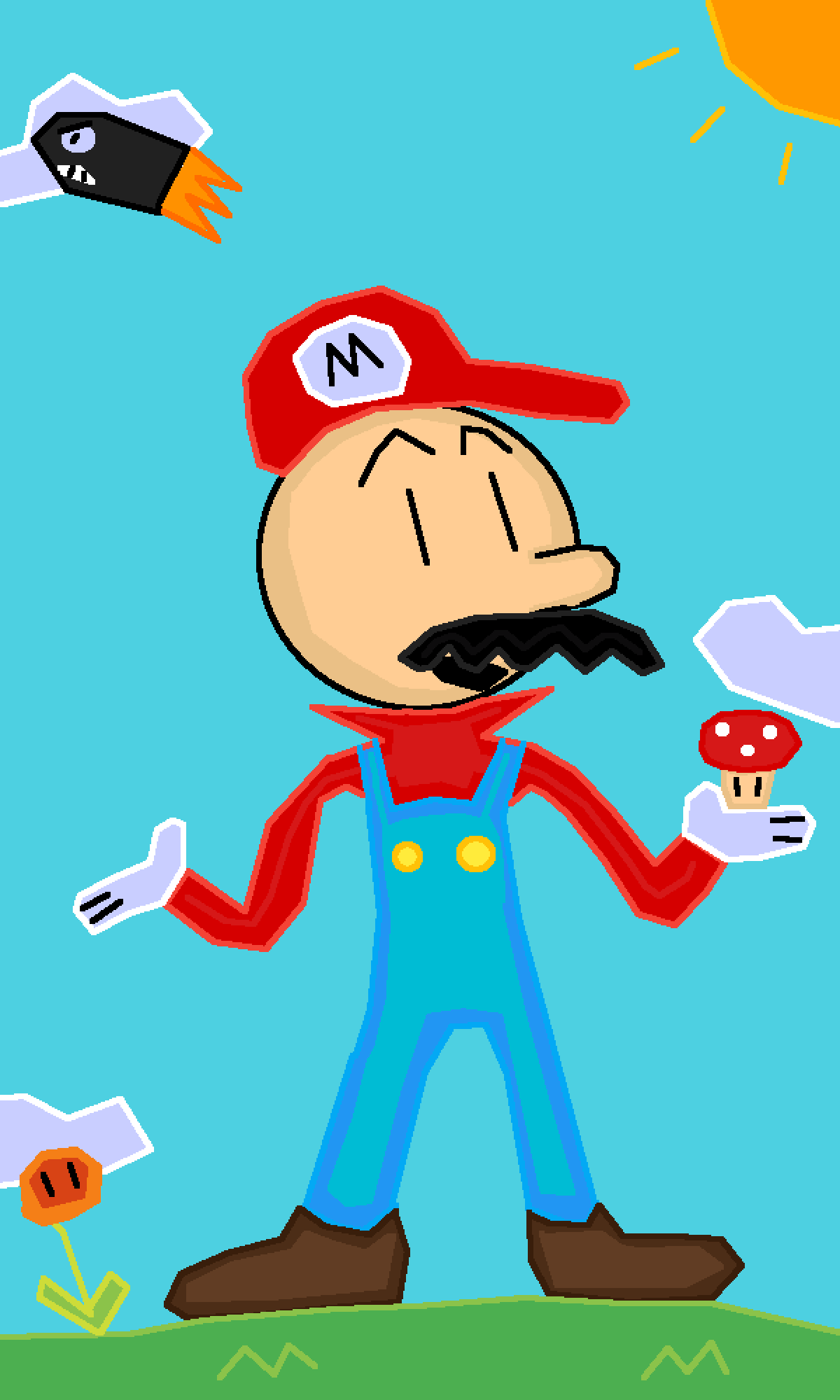 Pixilart - Mario Draw by Cooper-Cool-23