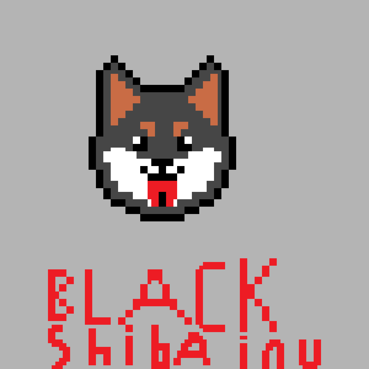 Pixilart - Black Shiba Inu by ILoveShibaInus9