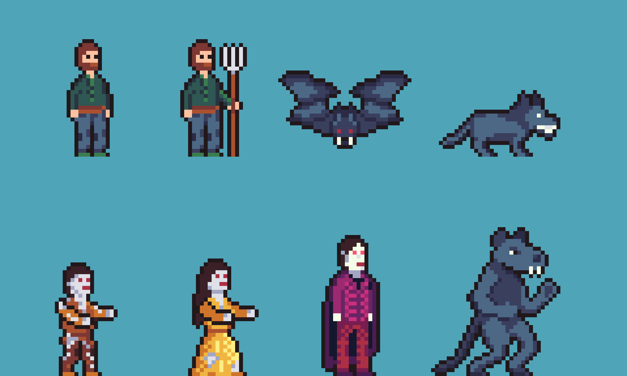 Pixilart - Game Characters by Voltek