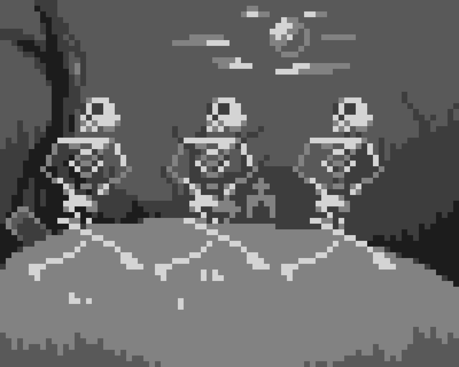 Pixilart - Spooky Scary Skeletons by Polar34