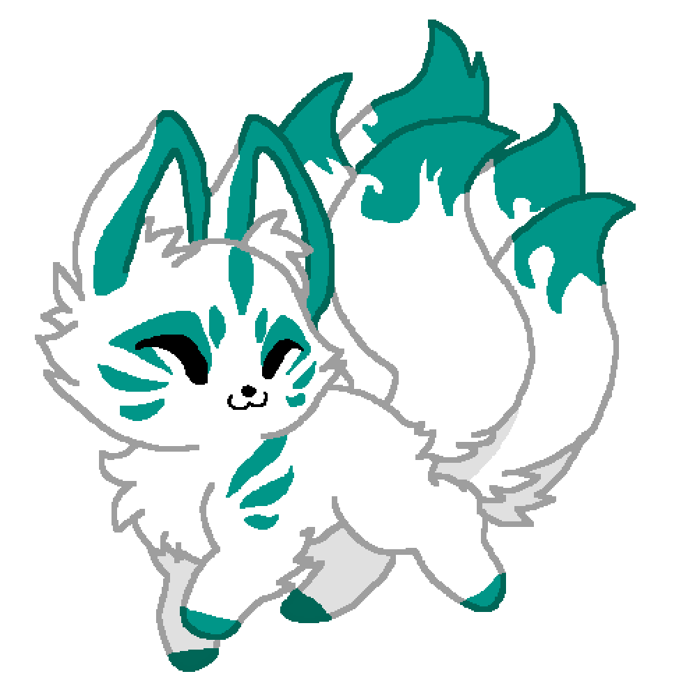 Pixilart - Kitsune Fox base by LadyPug13