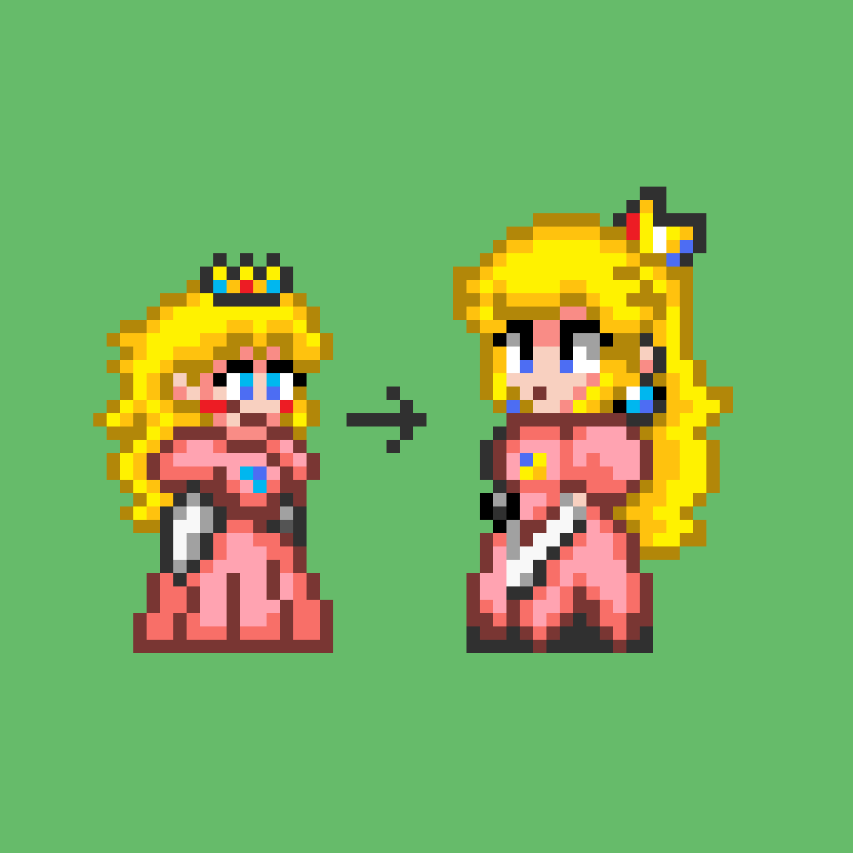 Pixilart - Peach resprite by Drfarttingus