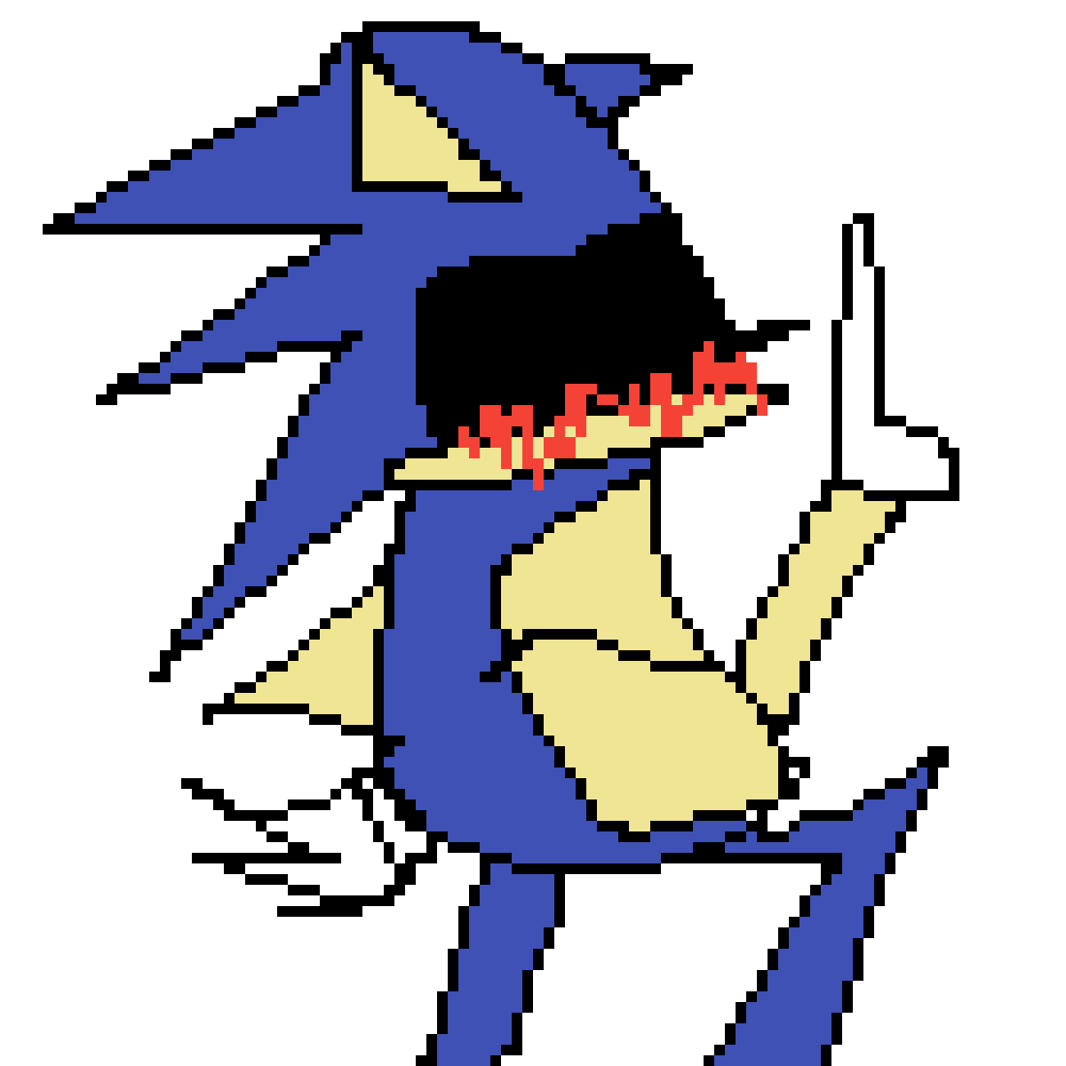 Pixilart - YCR sonic awesome sprite by BlueboxDude
