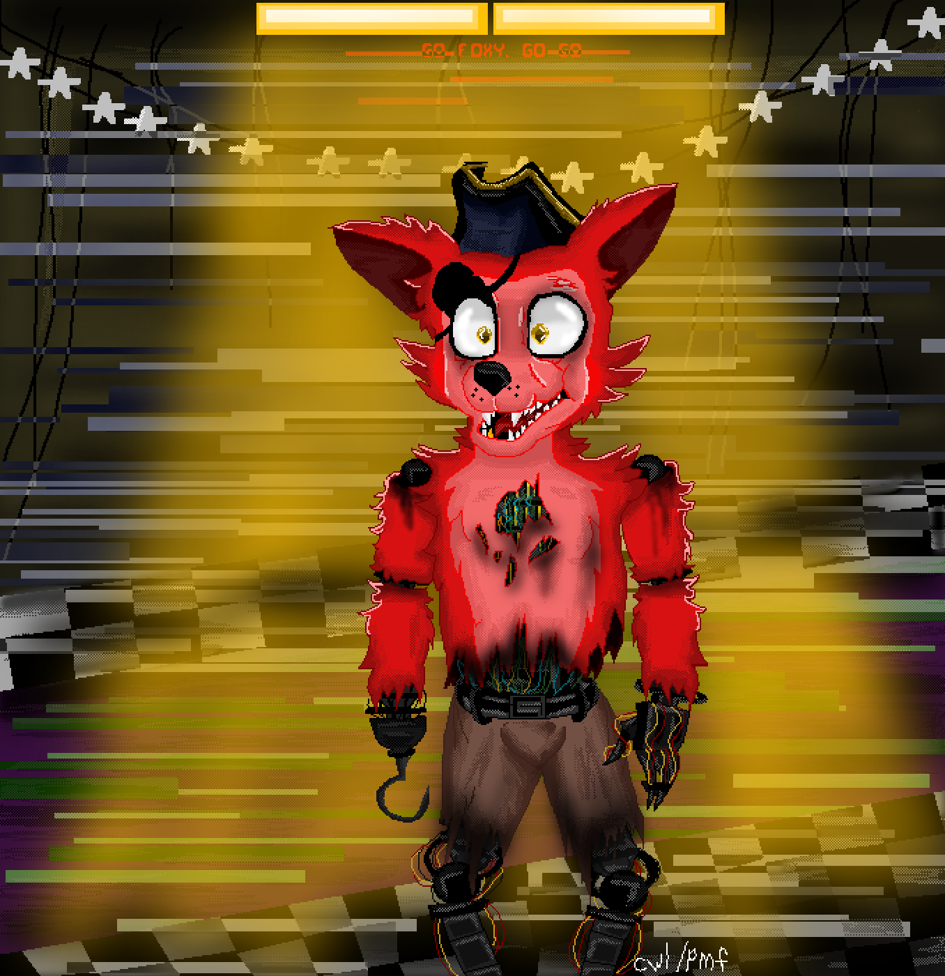 Pixilart - go foxy go by Crystalwater1