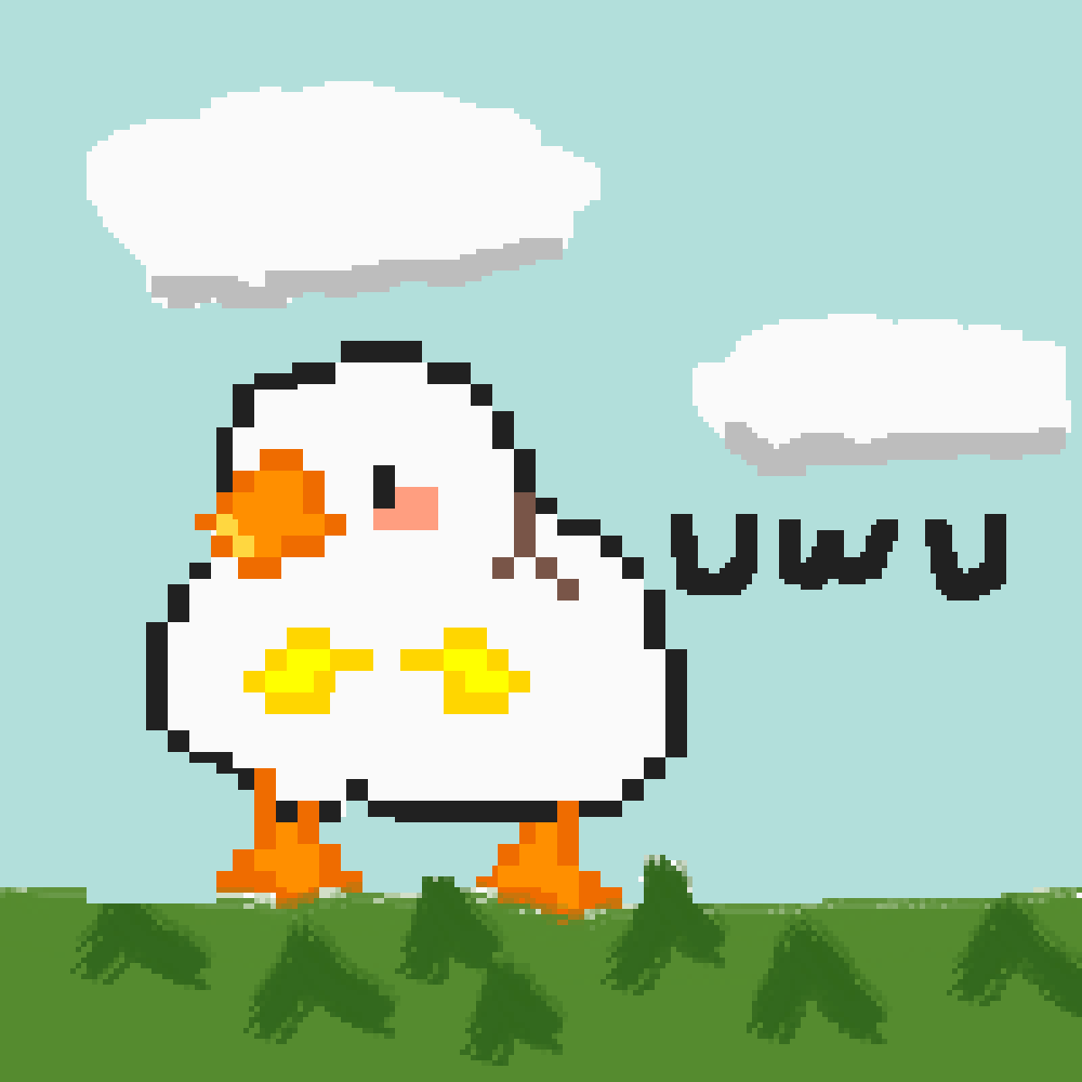 Pixilart - uwu duck cuz why not lol by Eveelayna