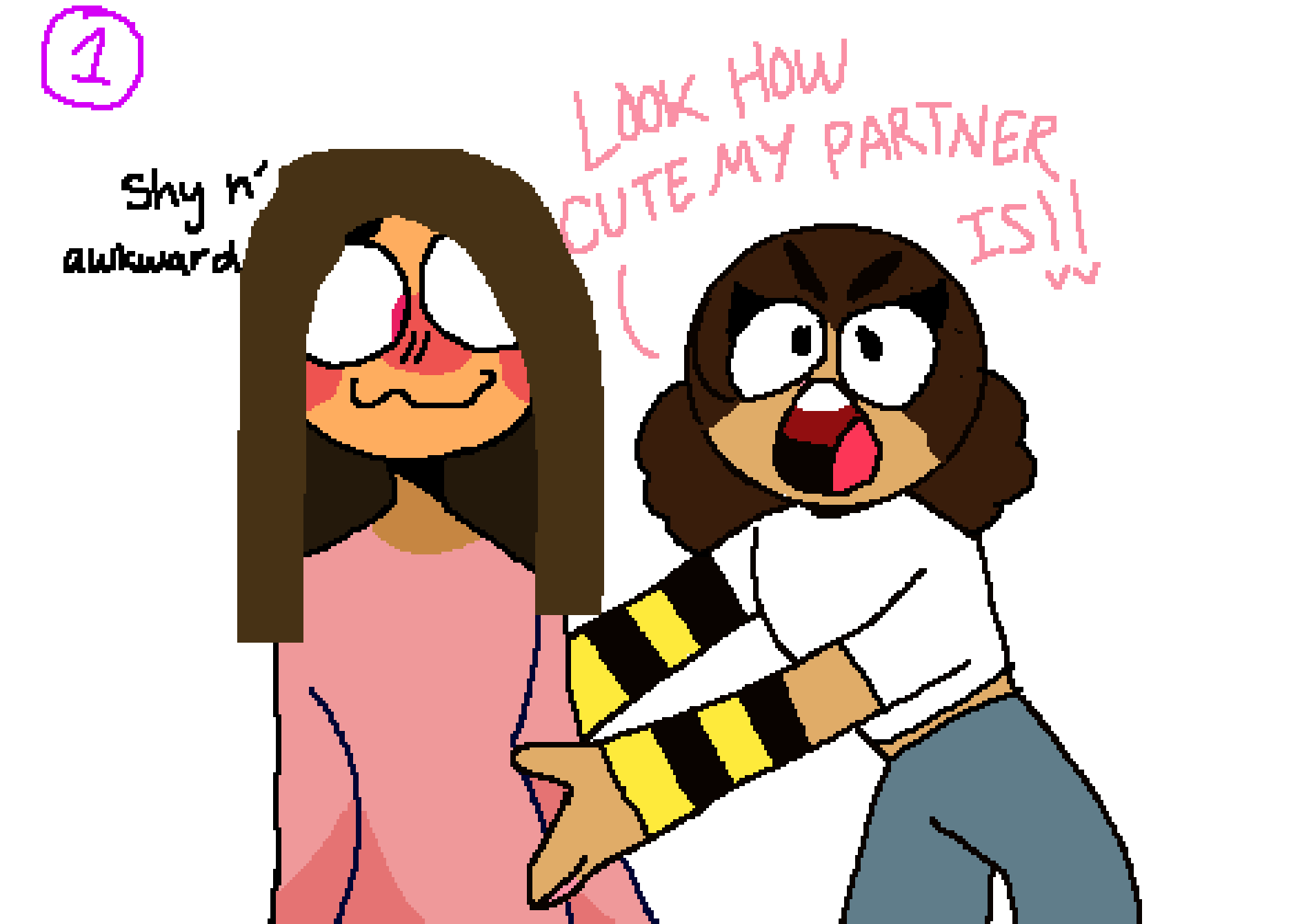 Pixilart - Couple BFF Bases by Xaiver2cool4u