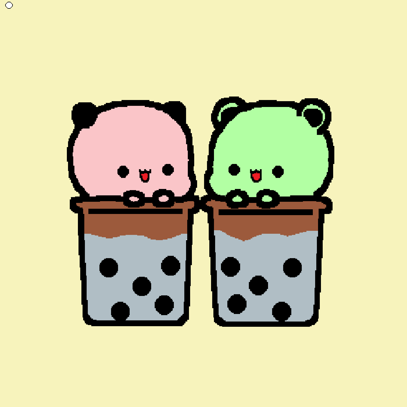 Pixilart - Boba Buddies by laecie52