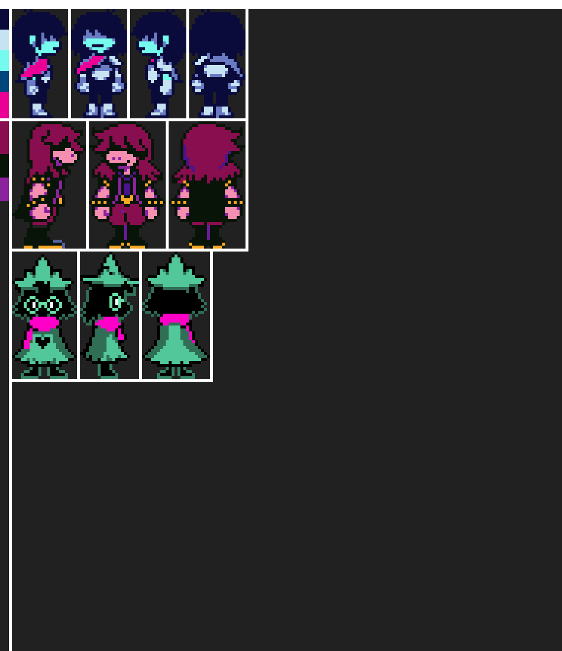 Pixilart - Deltarune Sprites by DraftyMoon89