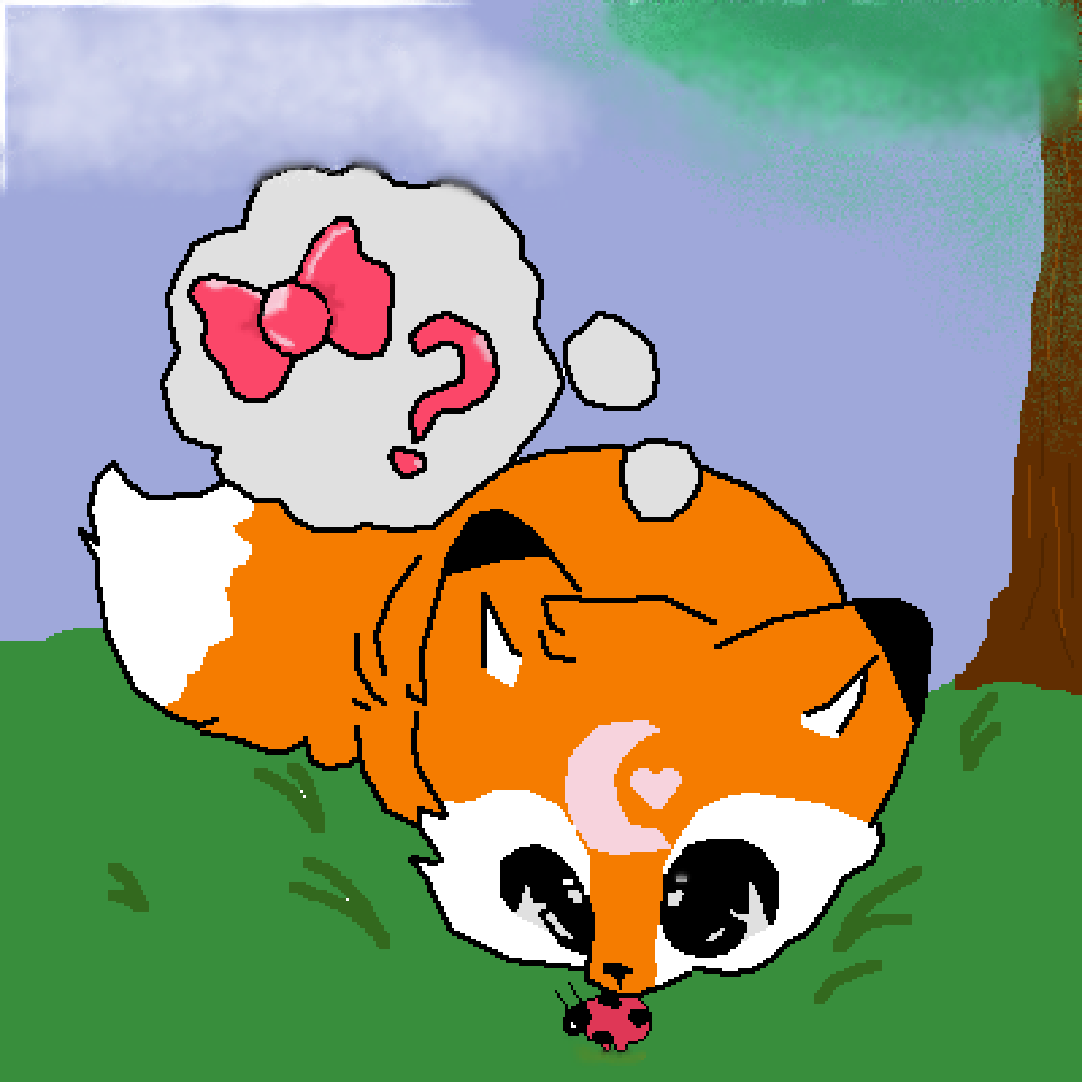 Pixilart - confused fox by FallingNorth