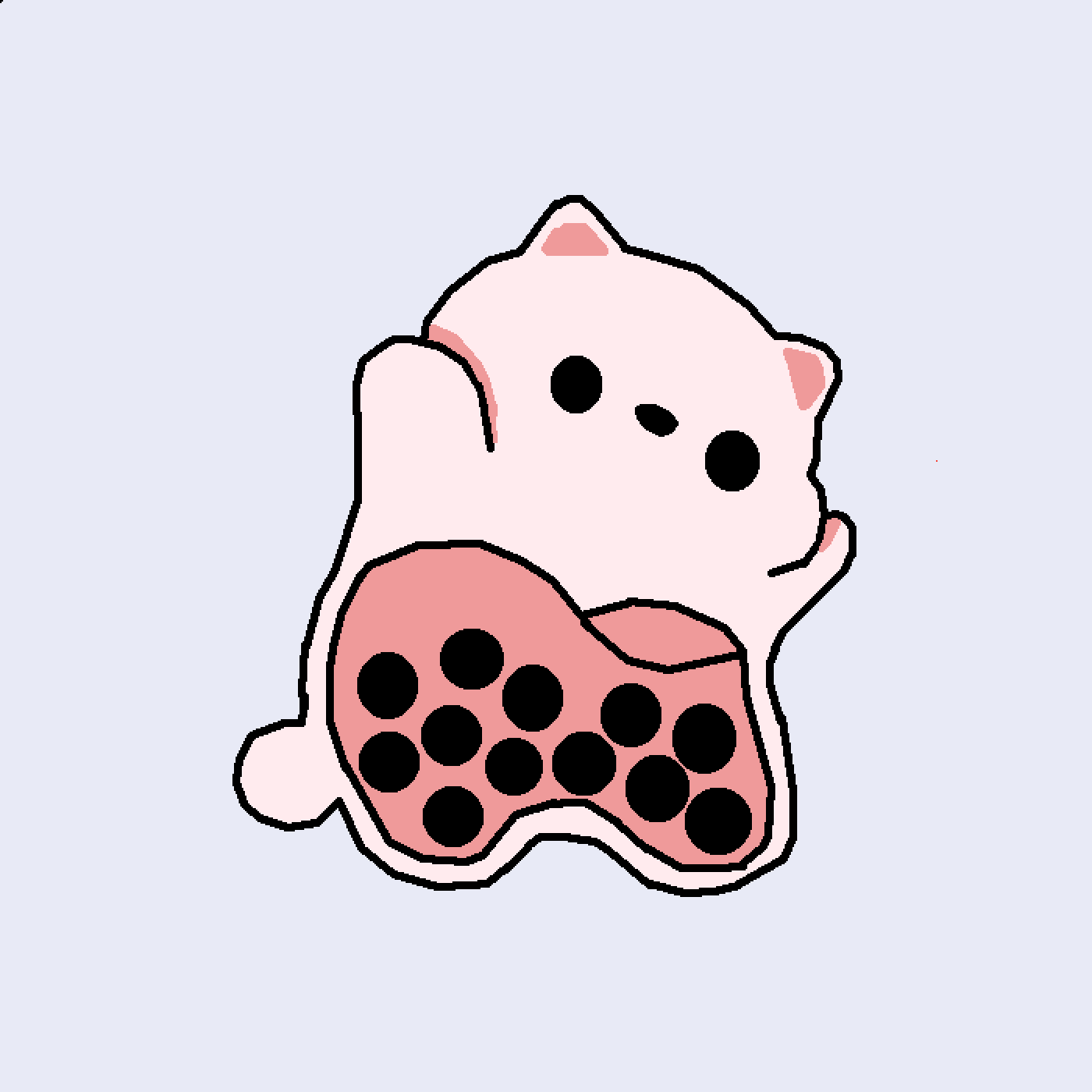 Pixilart - boba bear base by KawaiiCAT12345