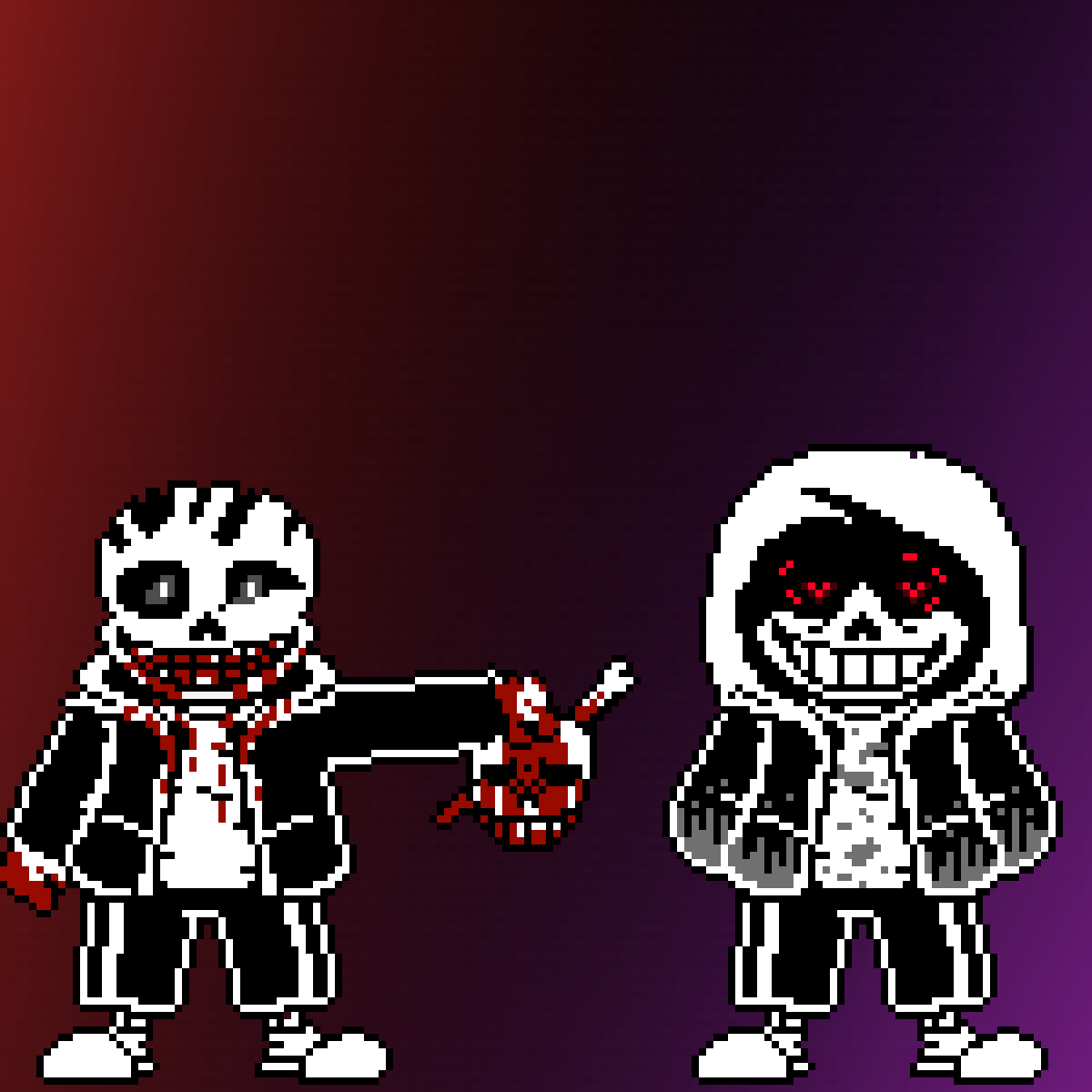 Pixilart - Mirrored Insanity V2 by SansTh3Skeleton