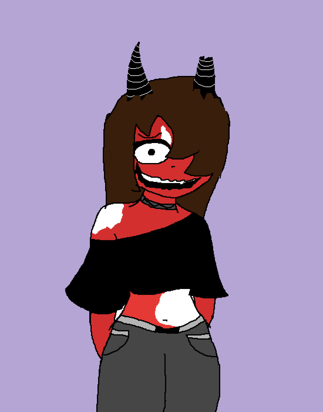 Pixilart - helluva boss oc by paranoiac