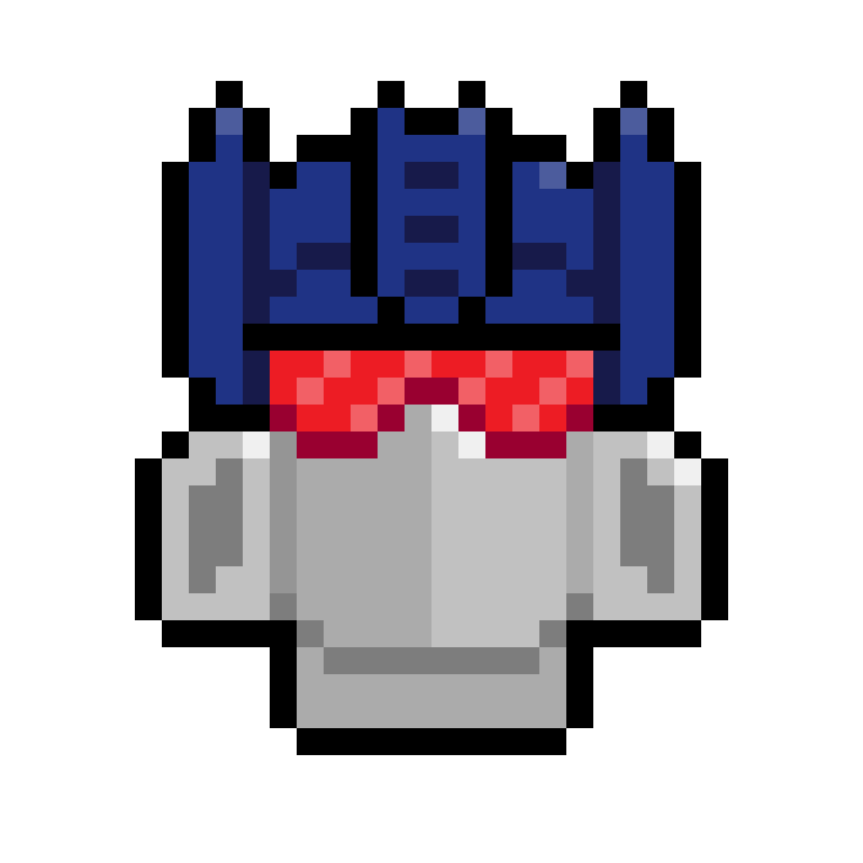 Pixilart - Soundwave Sticker (red eyes) by CazTheAxolotl