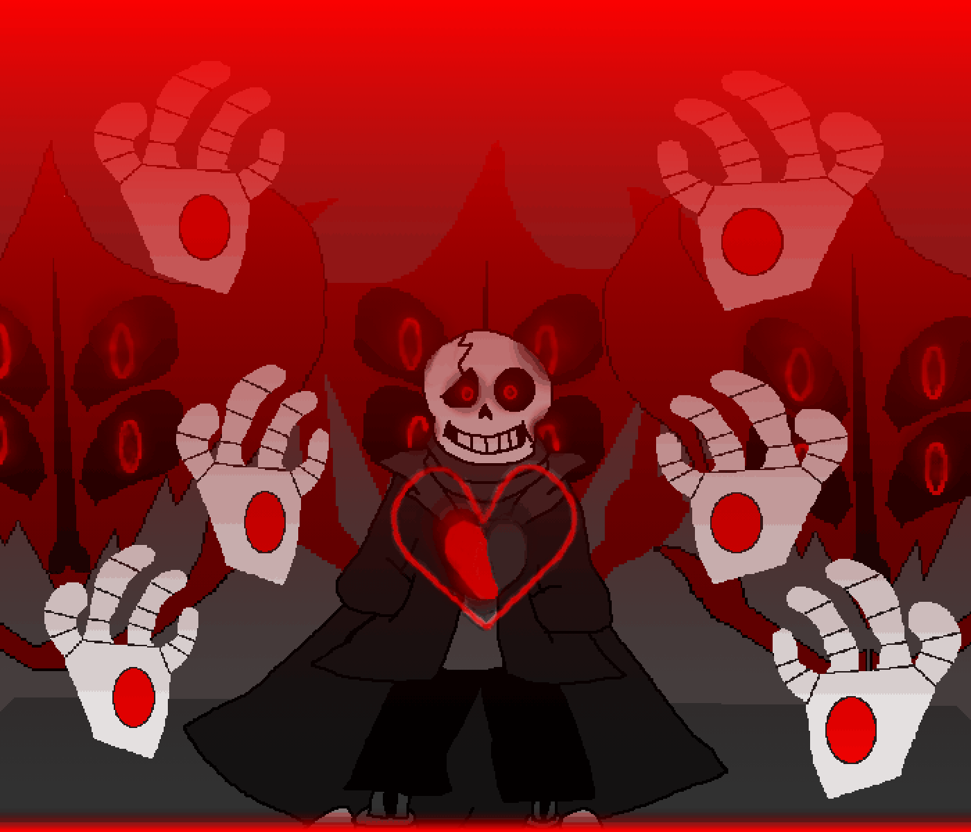 Pixilart - FV ULB!Sans Phase 4 by Stagier739