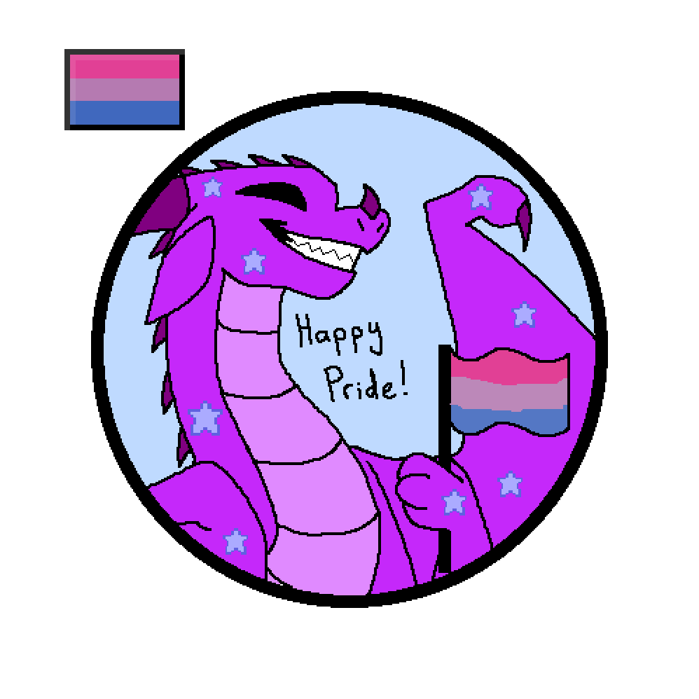 Pixilart - Pride dragon happy pride by shroomy-art