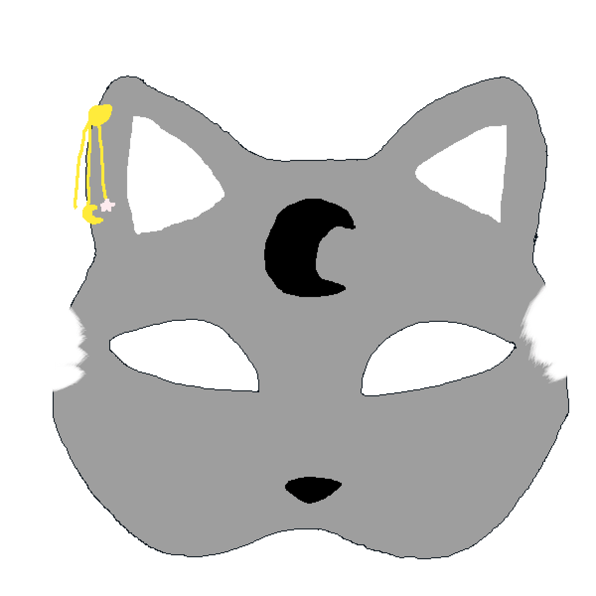 Pixilart - Therian Mask Base by Gem-the-MD