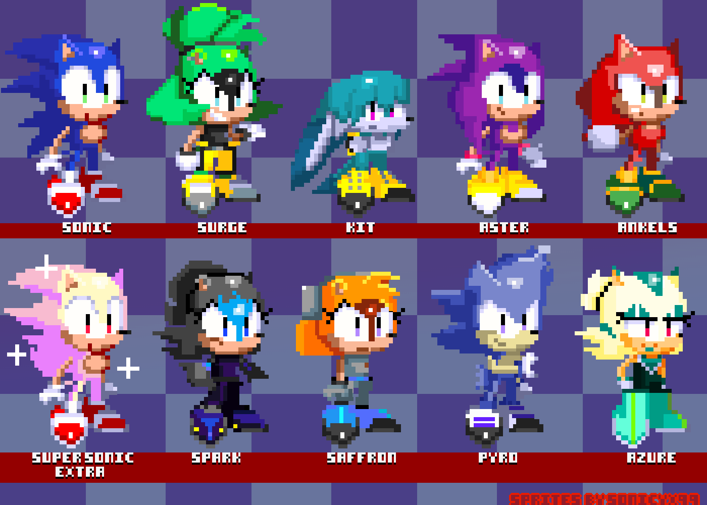 Pixilart - Imposter Syndrome Sprites by Sonicyx99