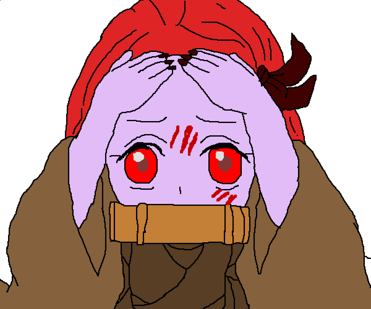 Pixilart - Zayla the Zombie Nezuko base by LavagirlXLydia