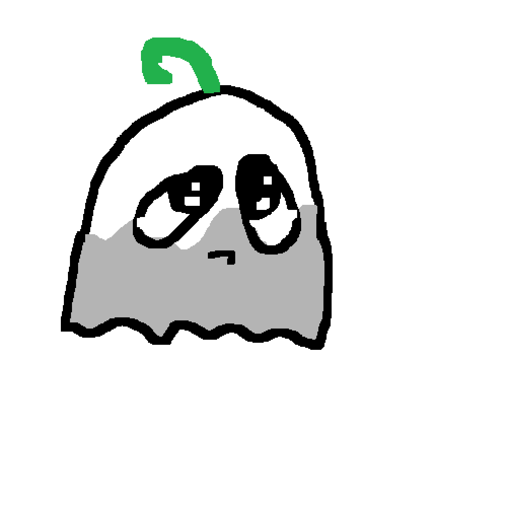 Pixilart - Sad Little Ghost Friend by M1ntyC1ndy