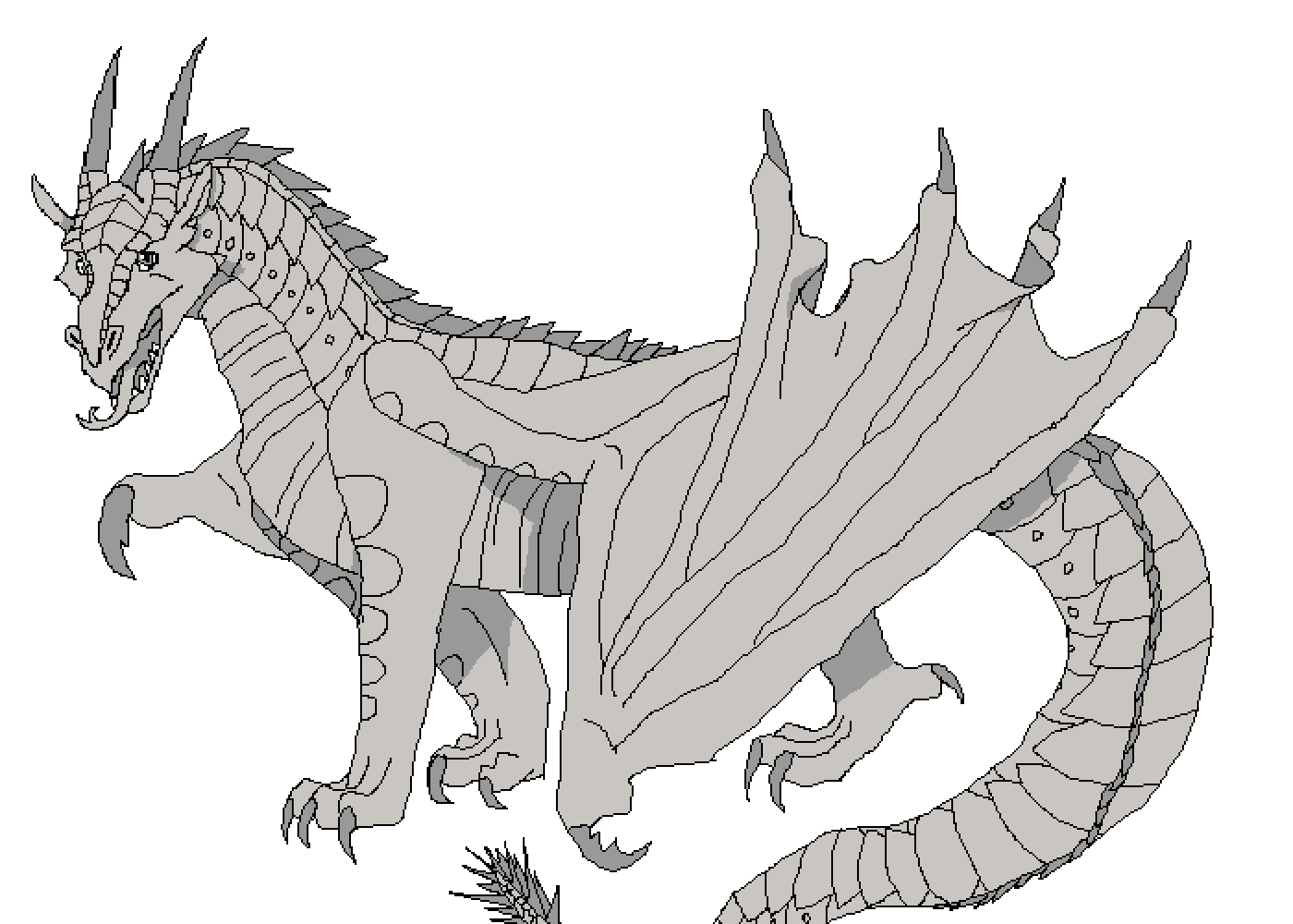 Pixilart - Icewing-Nightwing Hybrid by Moony739