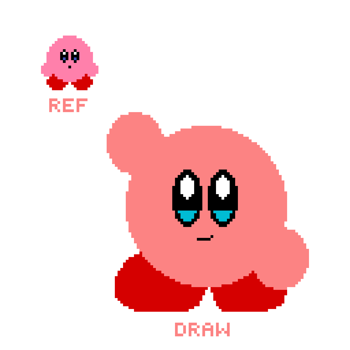Pixilart - how to draw Kirby by blepe-blap