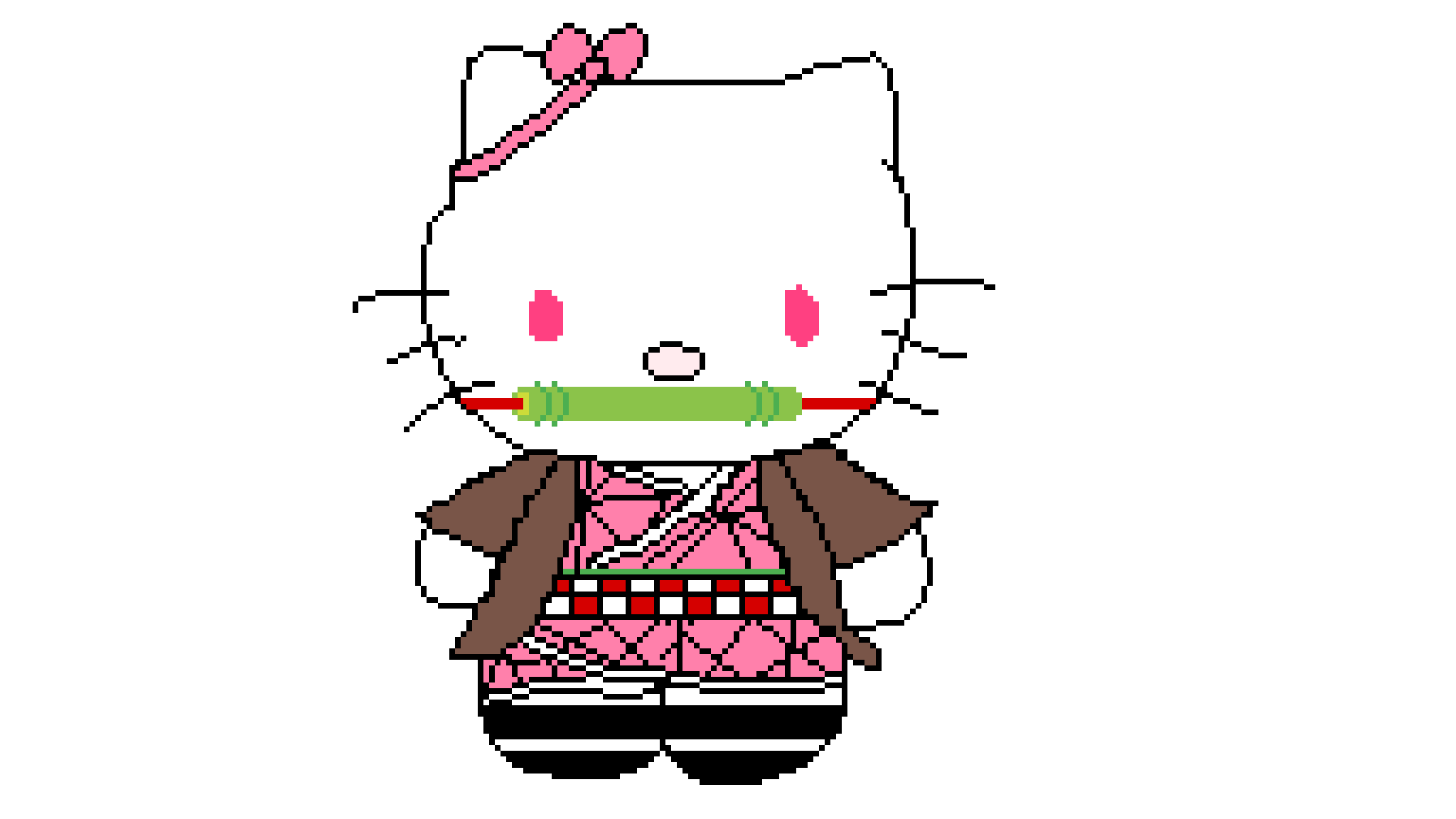 Pixilart - Hello Kitty base by shigaraki-9071
