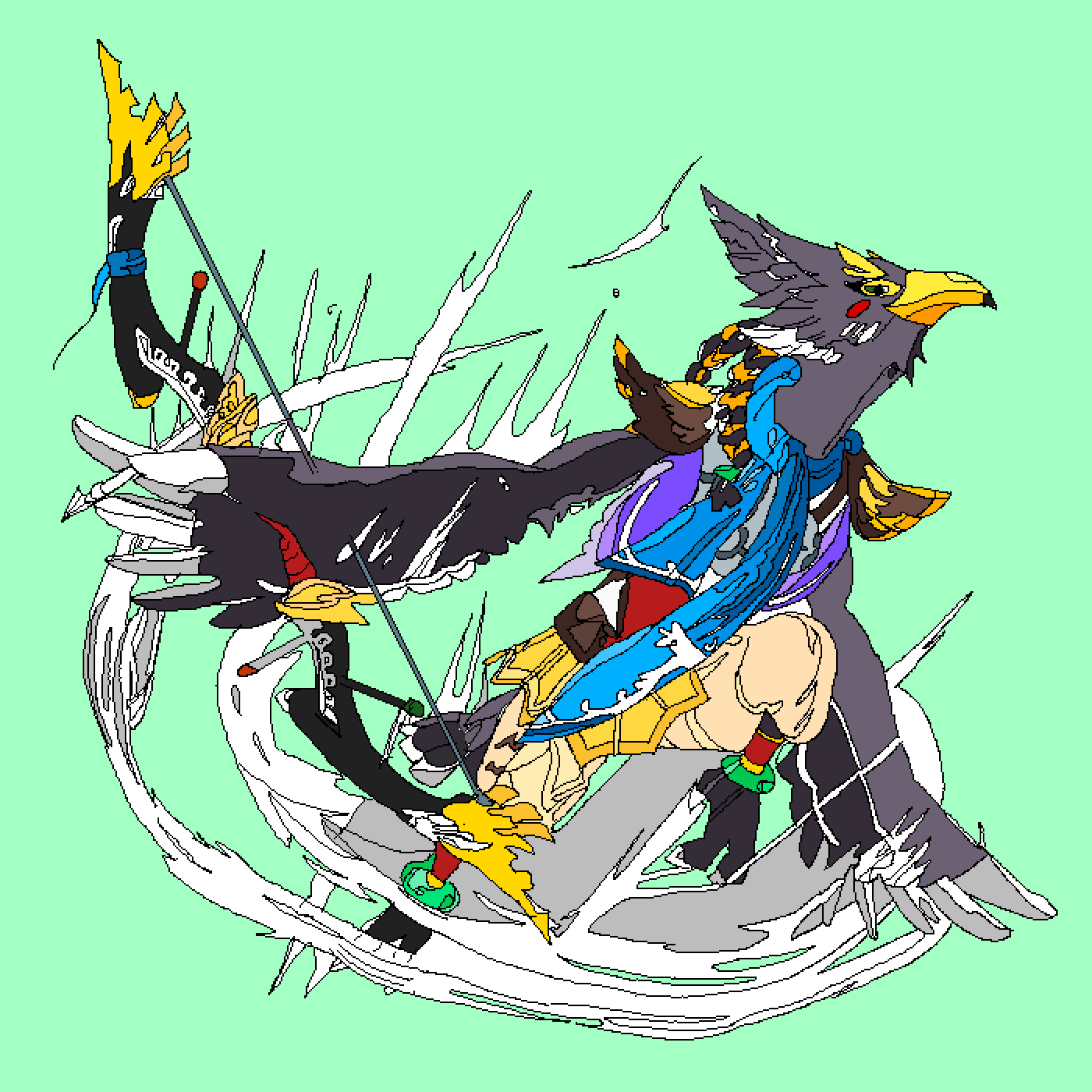 Pixilart - Rito Champion Revali - Legend of Zelda Aoc/Botw by koumekotake