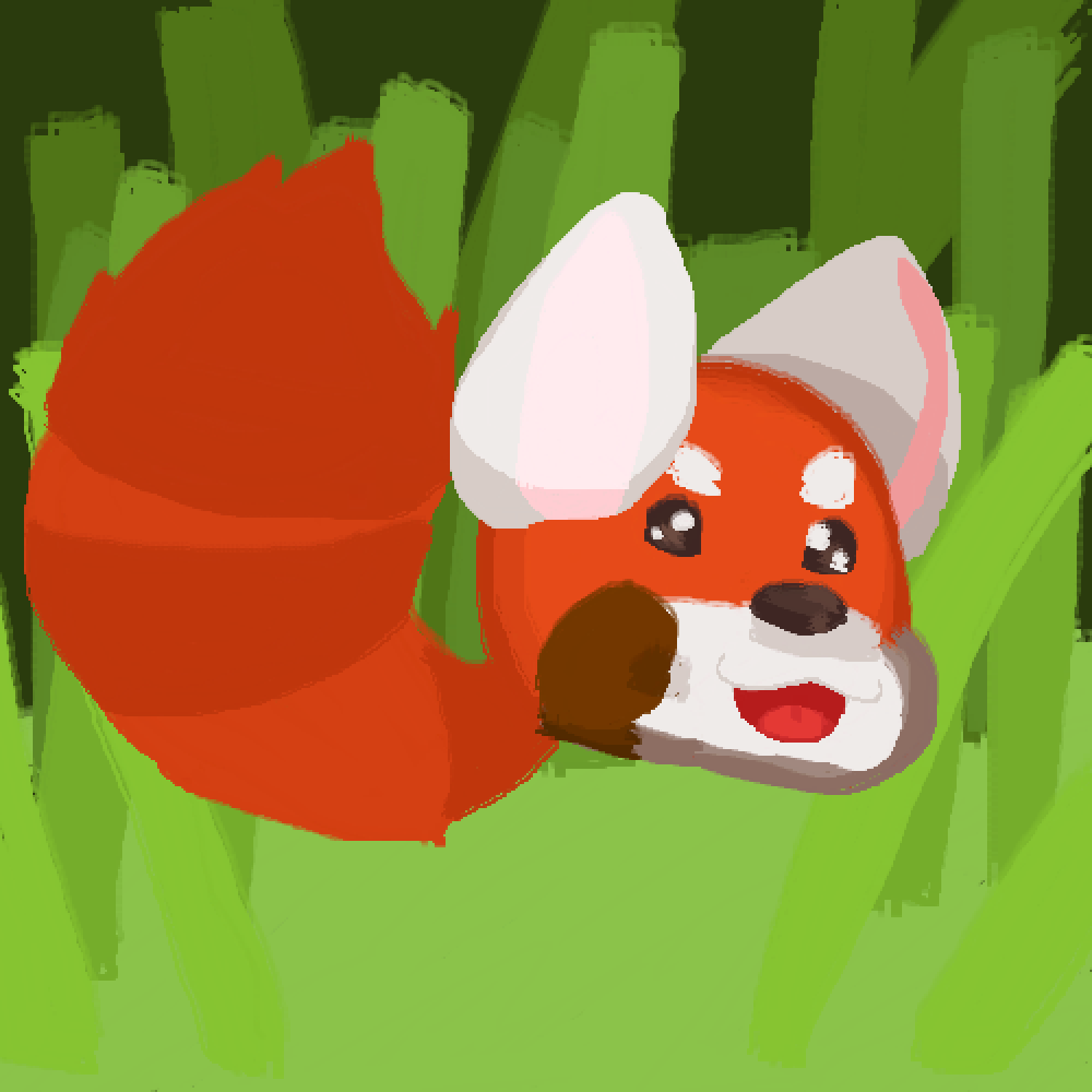 Pixilart - red panda slime by Axolotl-cat