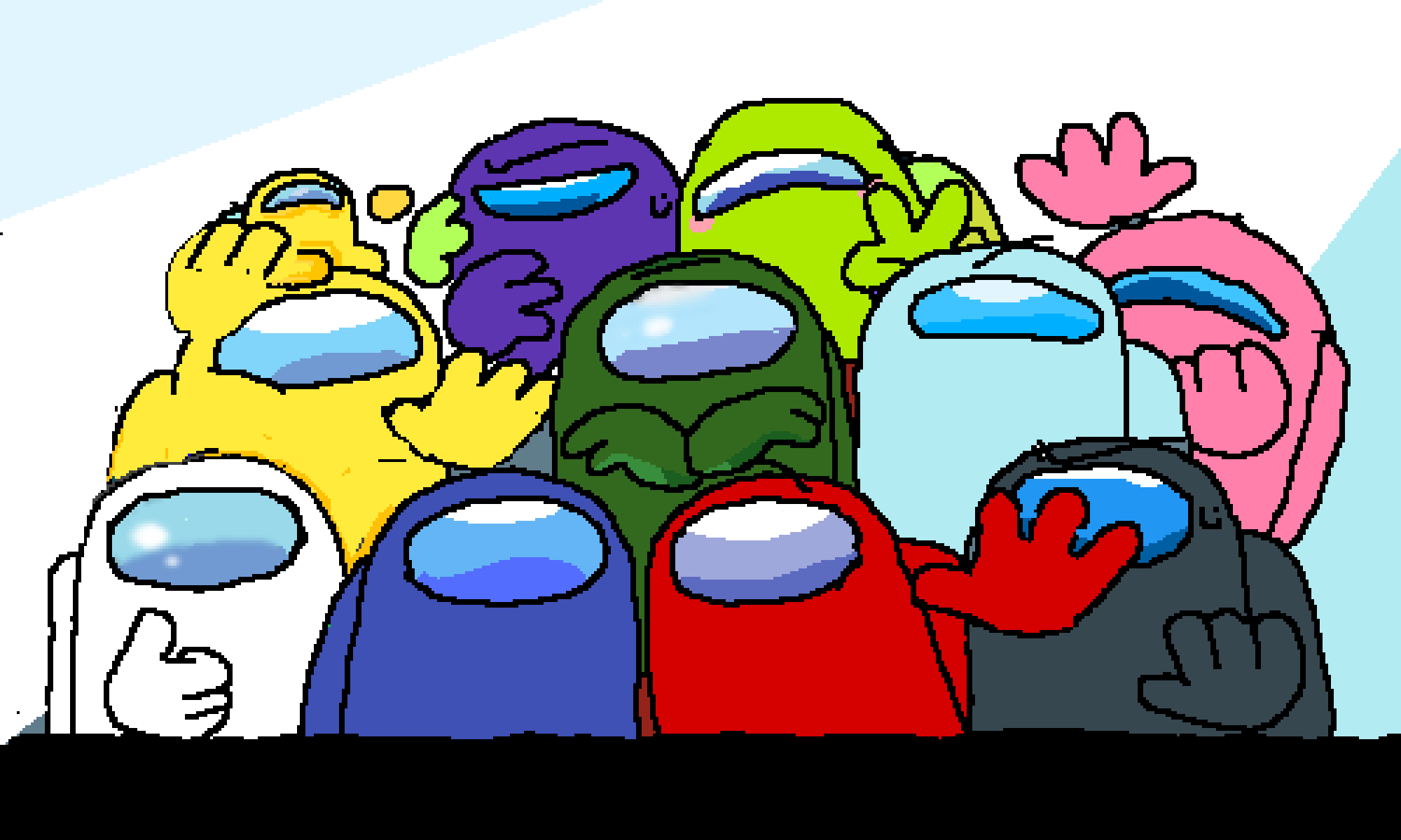 Pixilart - among us rodamix group by chrexx232