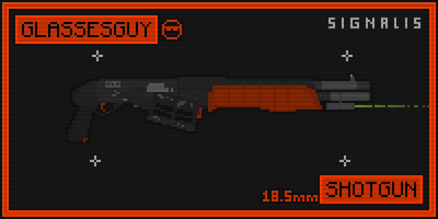Pixilart - Shotgun (Signalis) by GlassesGuy