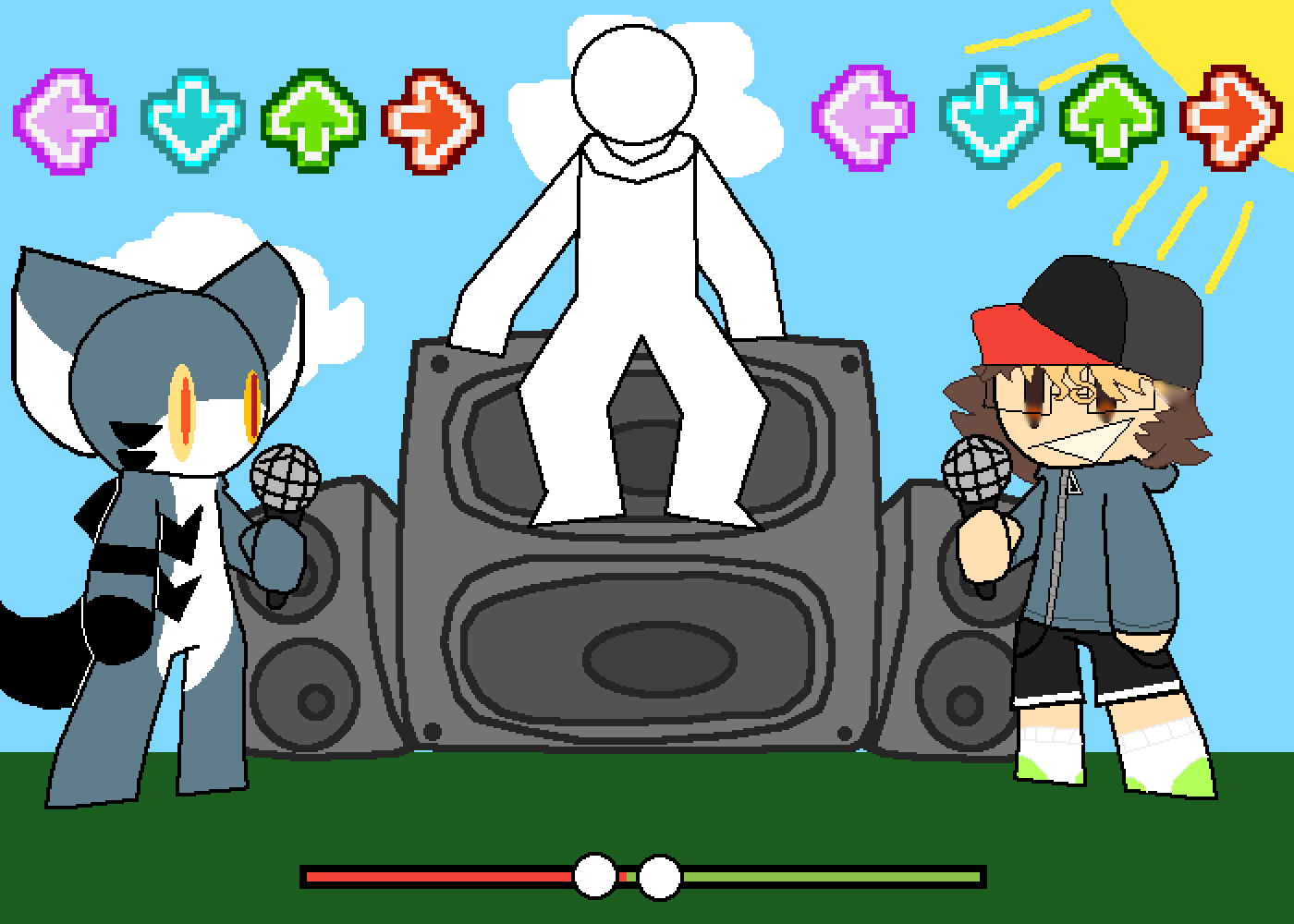 Pixilart - fnf collab base (updated) by BIRDSareCUTElol