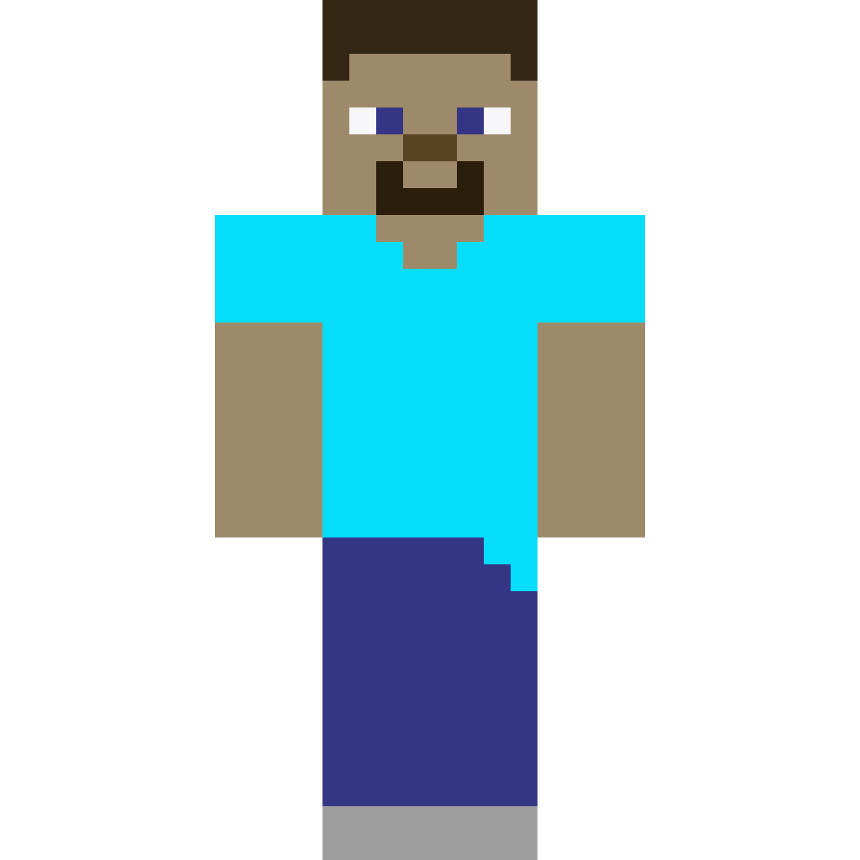 Pixilart - Minecraft Steve not done by Matthew2013