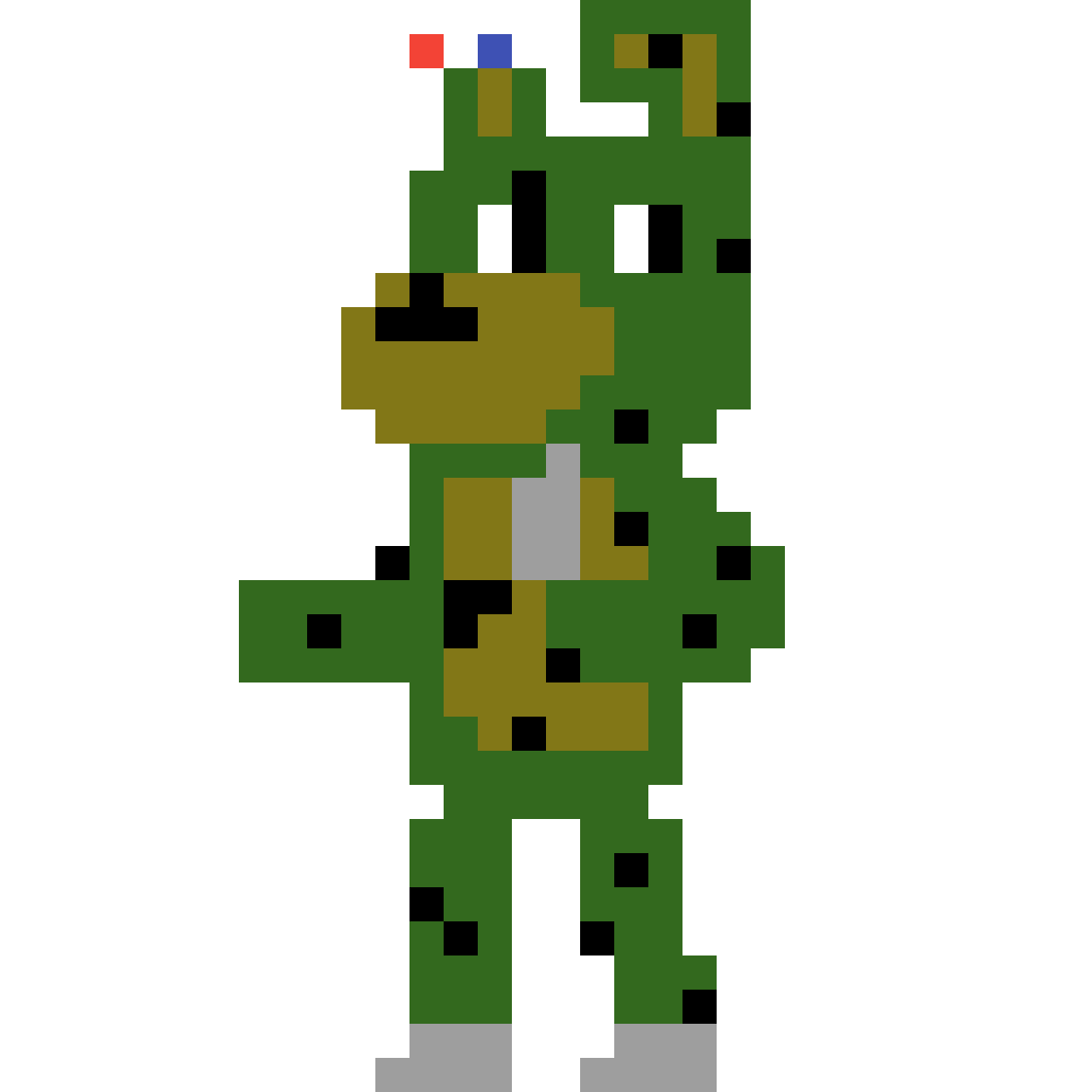 Pixilart - fighting game springtrap by InkeyMiraculous