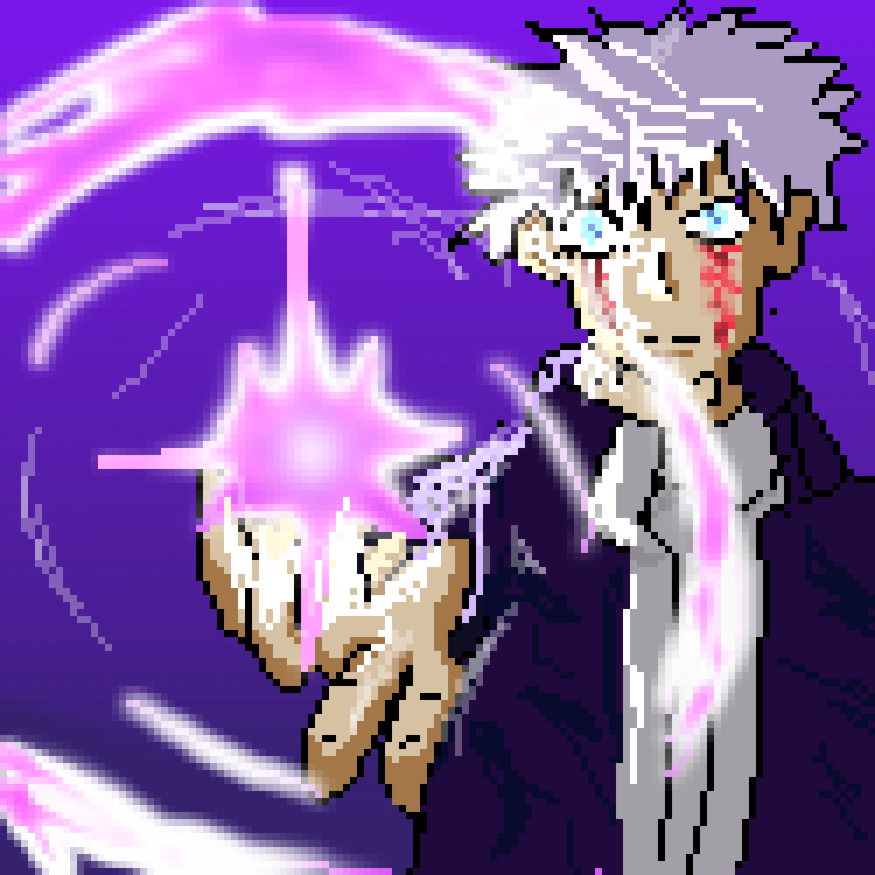 Pixilart - Imaginary Technique: Hollow Purple. by Astro-Doge