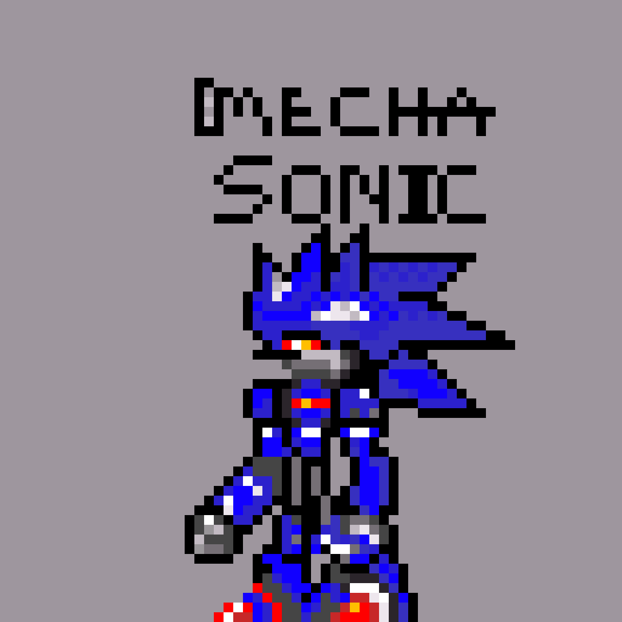 Pixilart - 8-BIT MECHA SONIC by Chris-oc