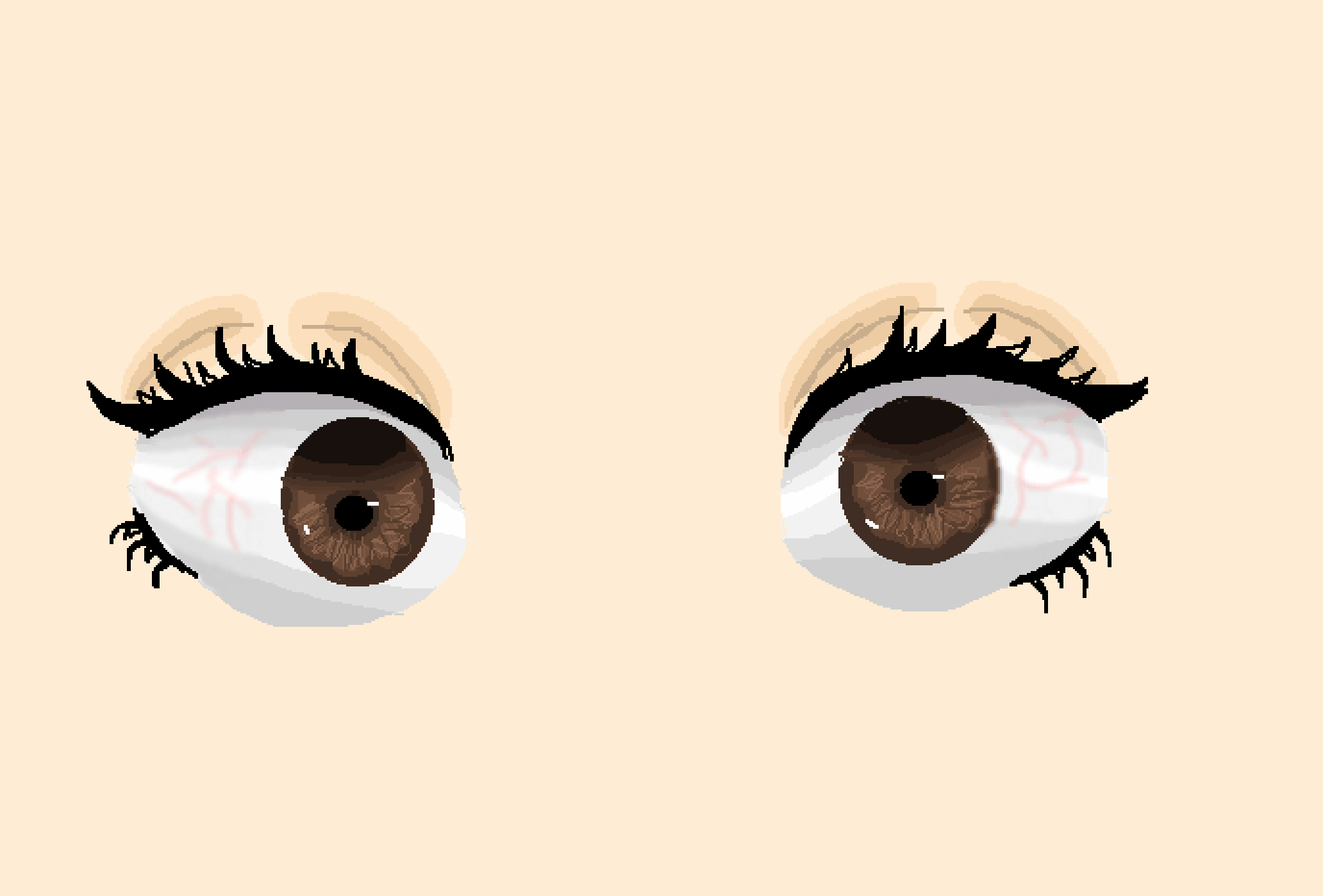 Pixilart - Eye transformation. by butterflys
