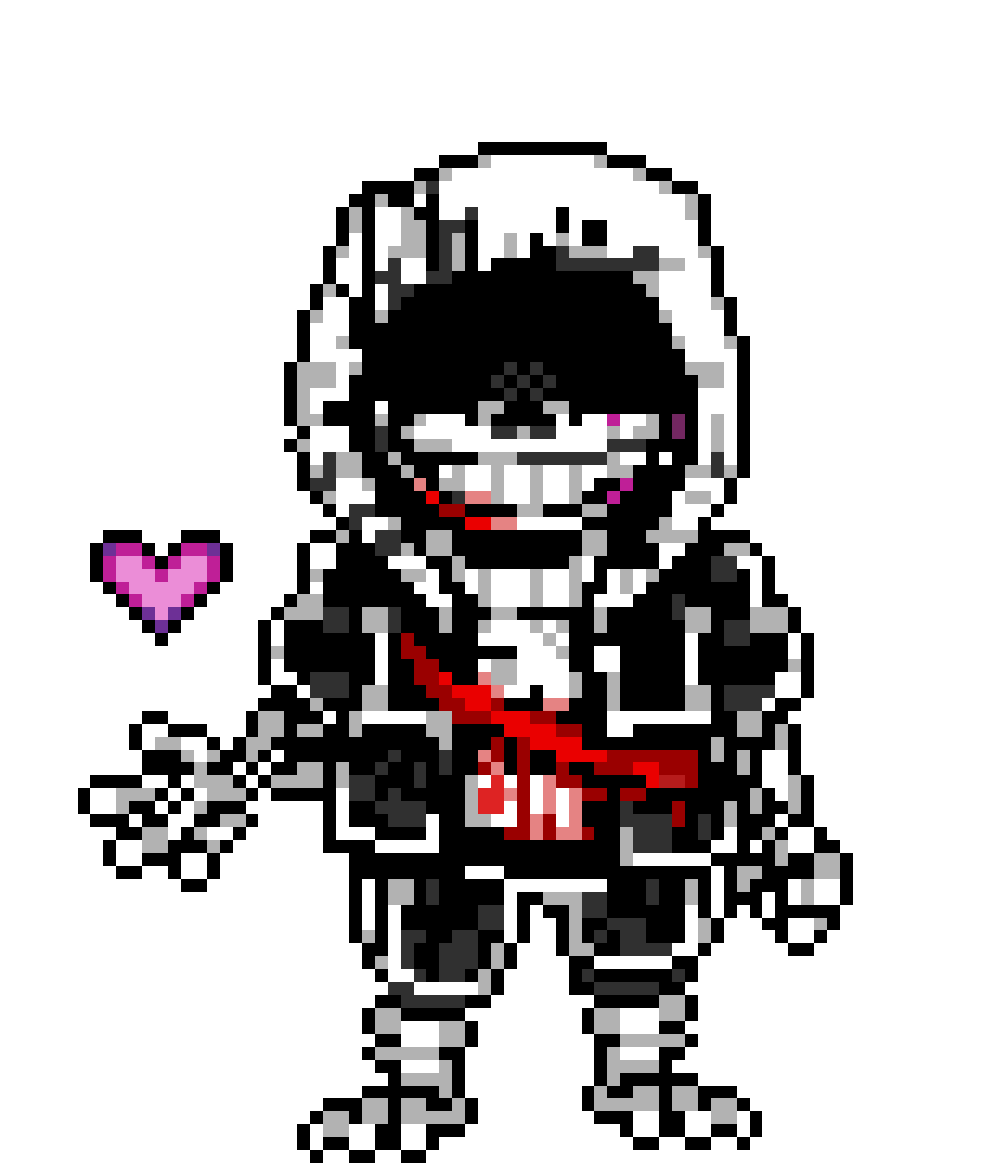 Pixilart - DUST SANS PHASE 3.5 sprite team DTLG by TEAM-USLG