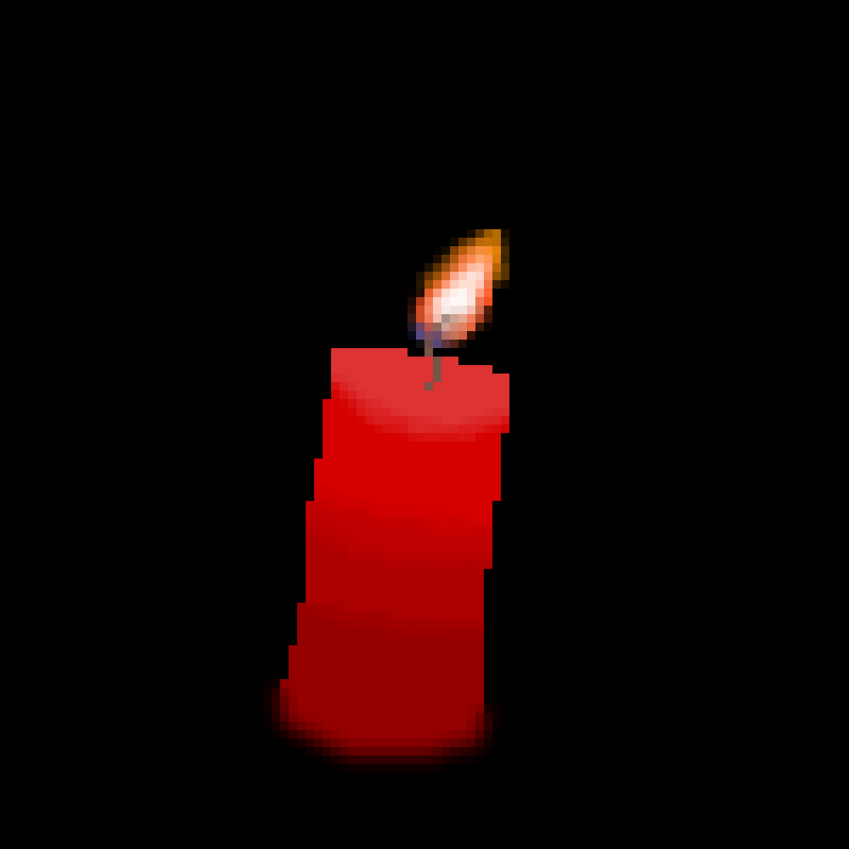 Pixilart - Red Candle by ZINCr6