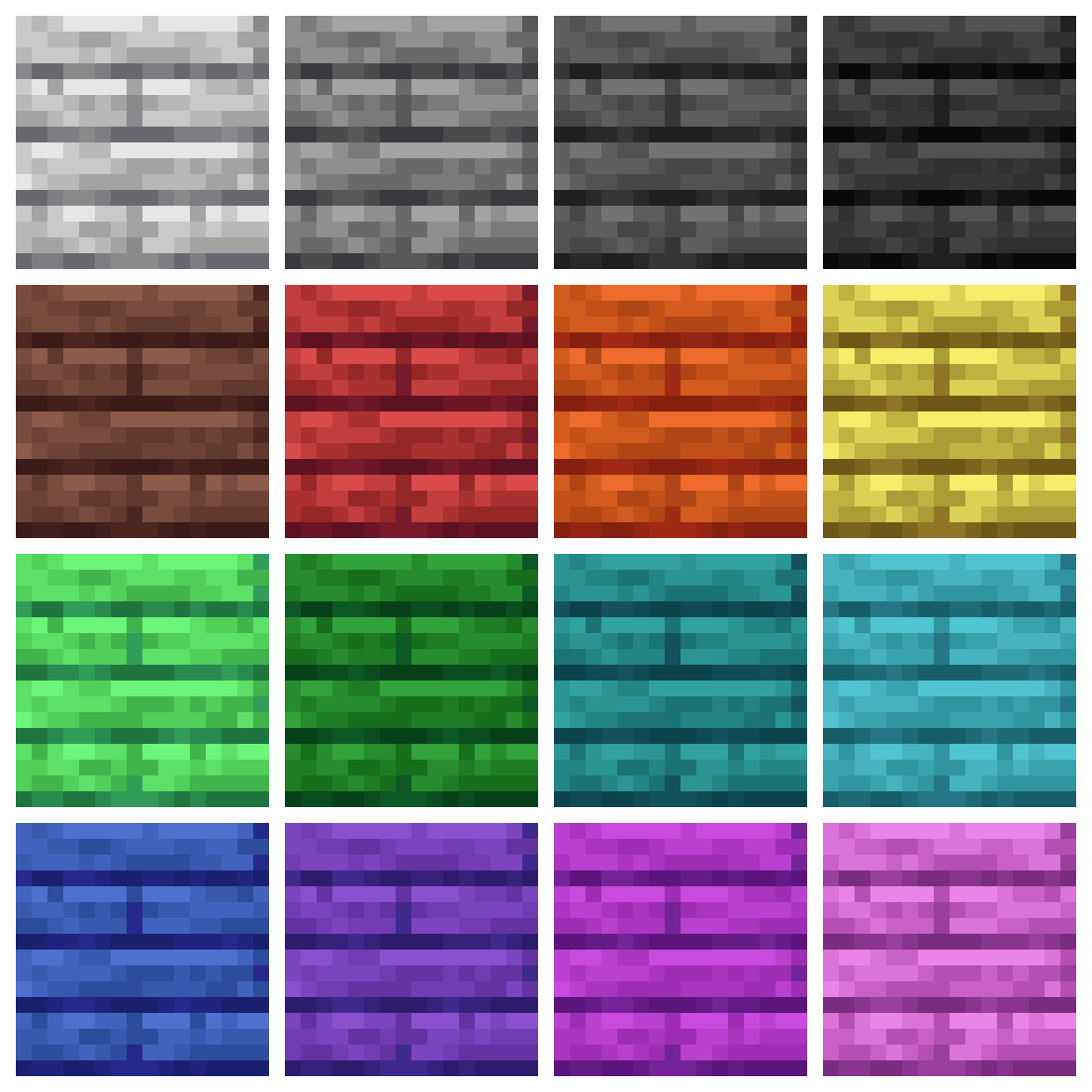 Pixilart - Minecraft Dyed Planks by SourStew47